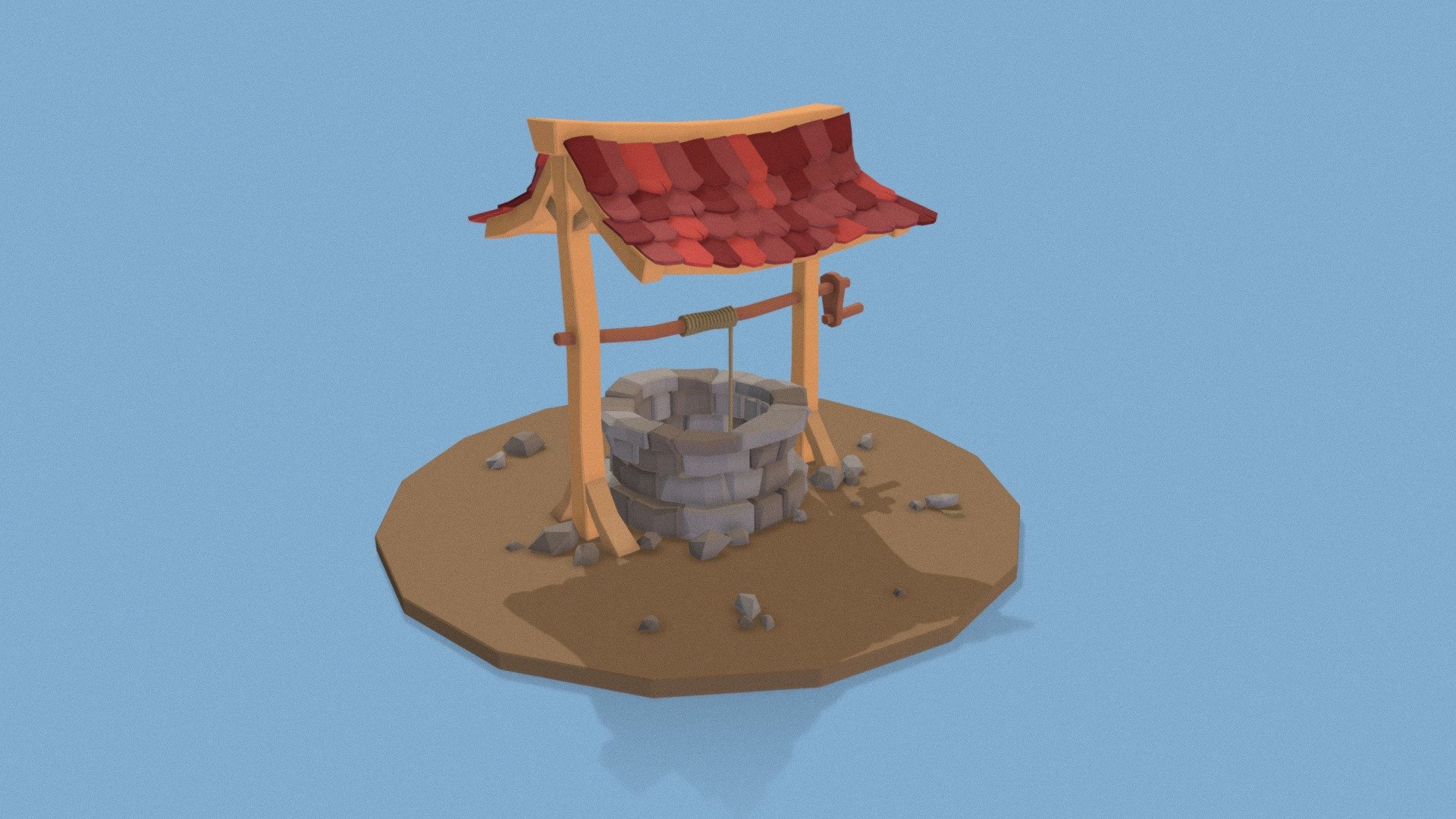 Low Poly Well - Download Free 3D model by Anne-Elise (@aelichung ...