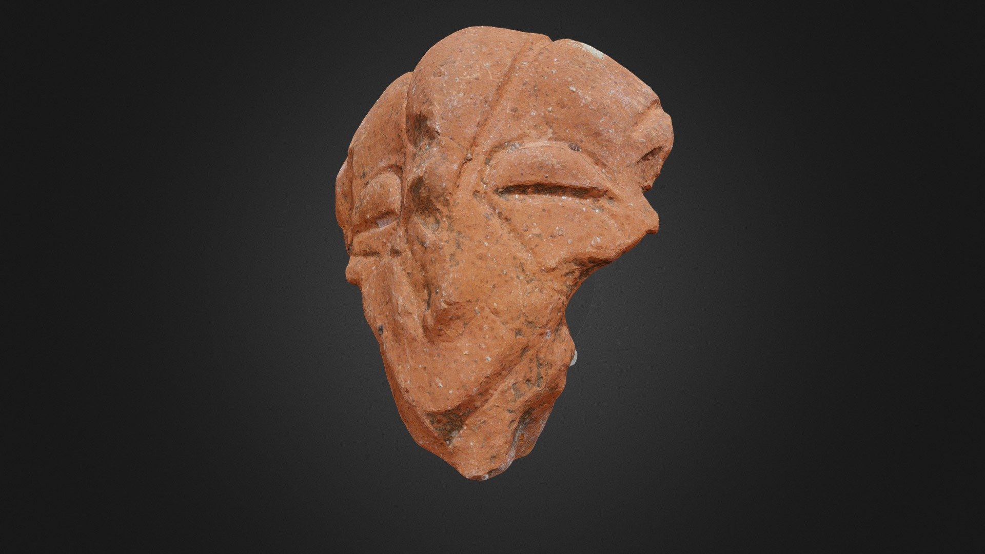 Glava figurine 310/Head of a figurine 310 - 3D model by Narodni muzej ...