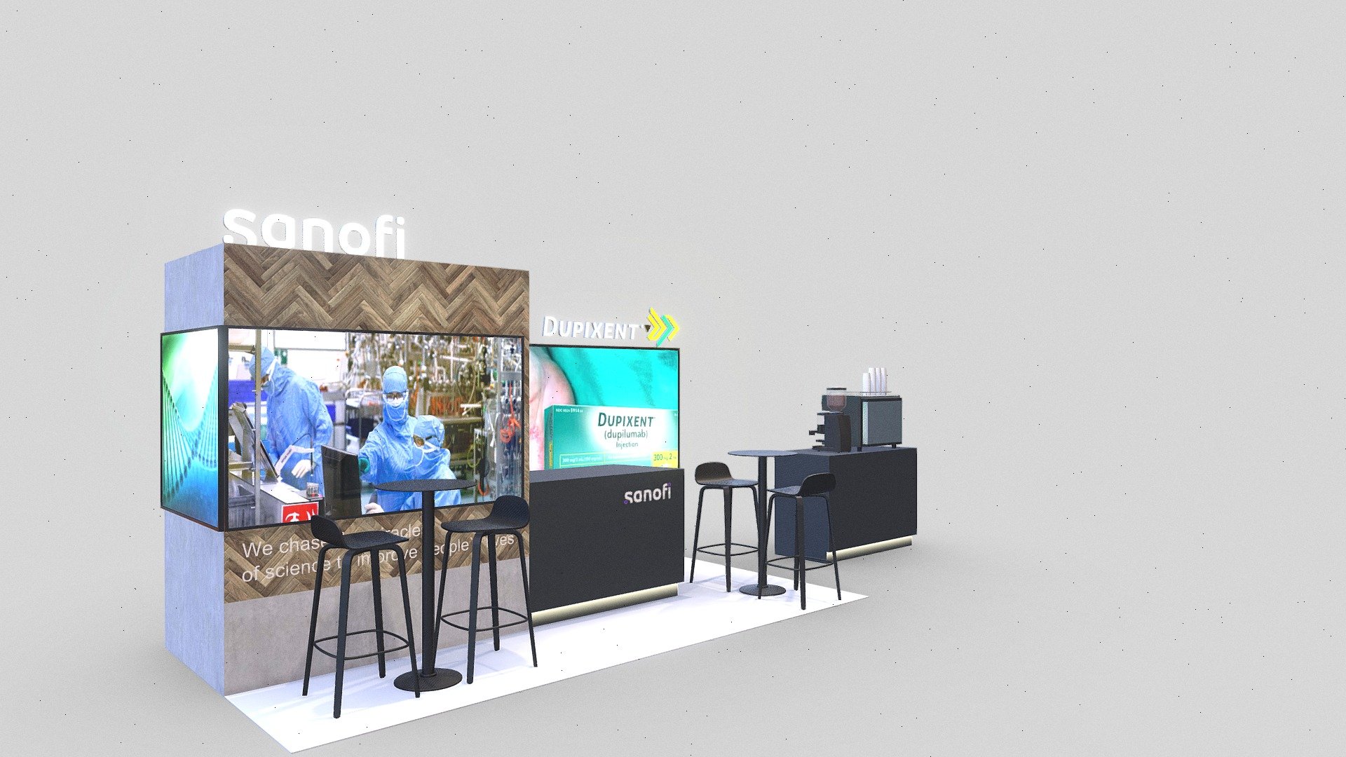 Randare Stand Expozițional Sanofi - 3D model by Patrudoizero Design ...