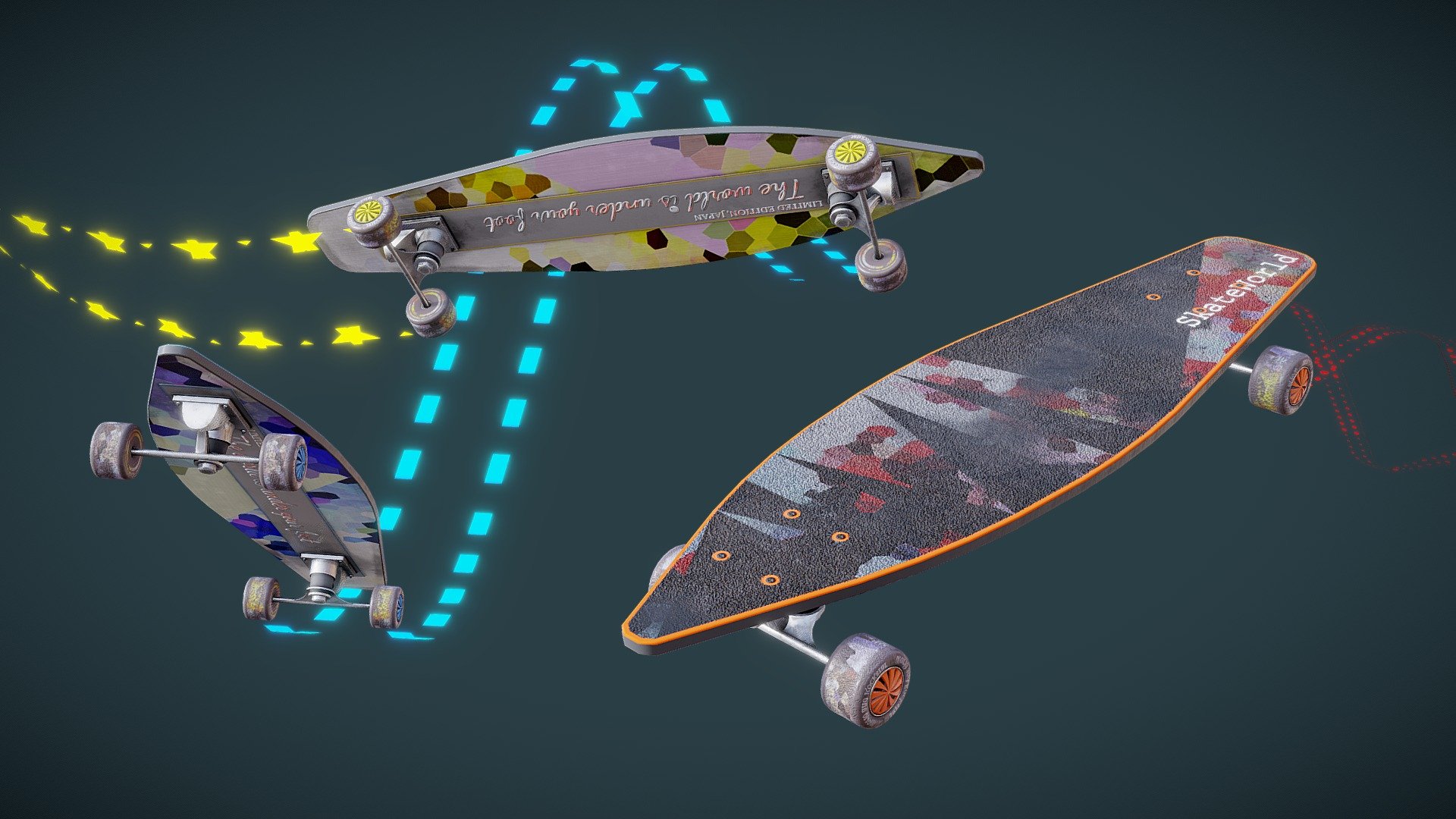 Skateboard Flash - 3D model by Vassalli Massimo (@massimovassalli ...