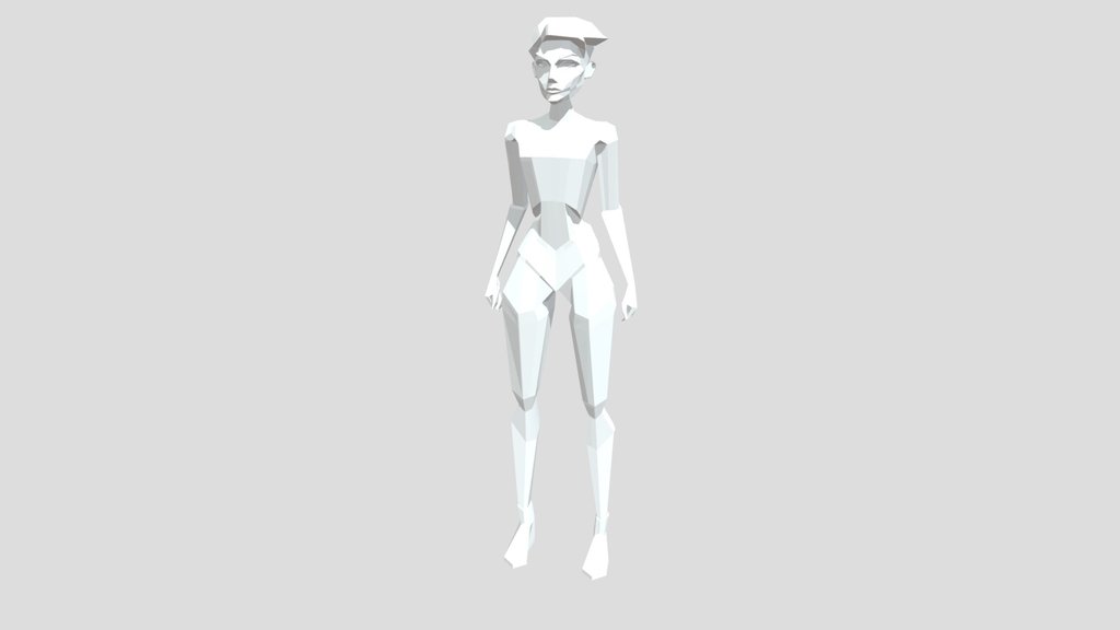low poly dl - basemesh - humanoid body - A 3D model collection by ...