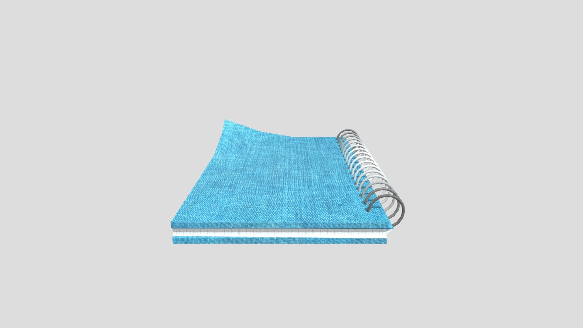Blue Notepad - 3D model by Foots0ldier [10afa79] - Sketchfab