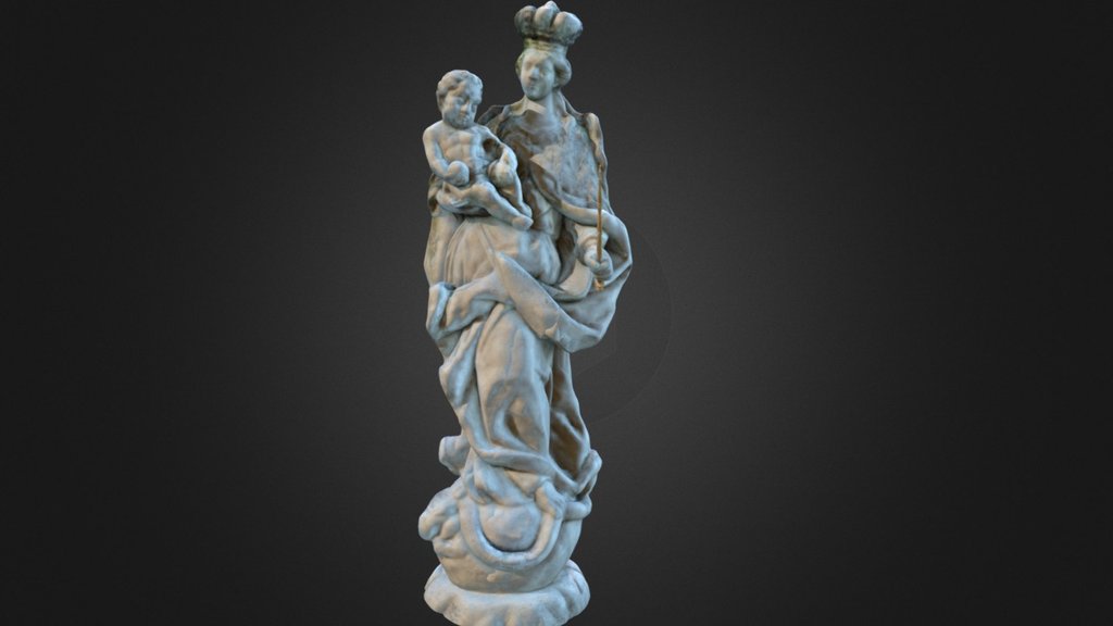 Sculpture of Virgin Mary - 3D model by jan.zachar [10b32c4] - Sketchfab