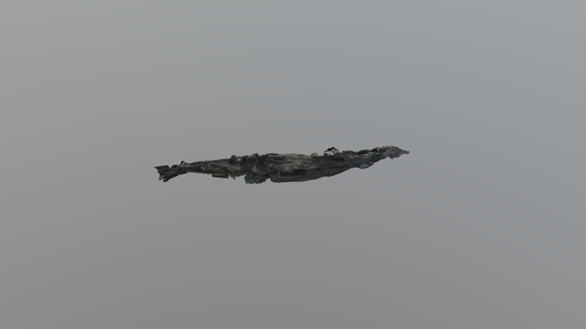 Lower and forward section of the port side bow. - 3D model by bu ...