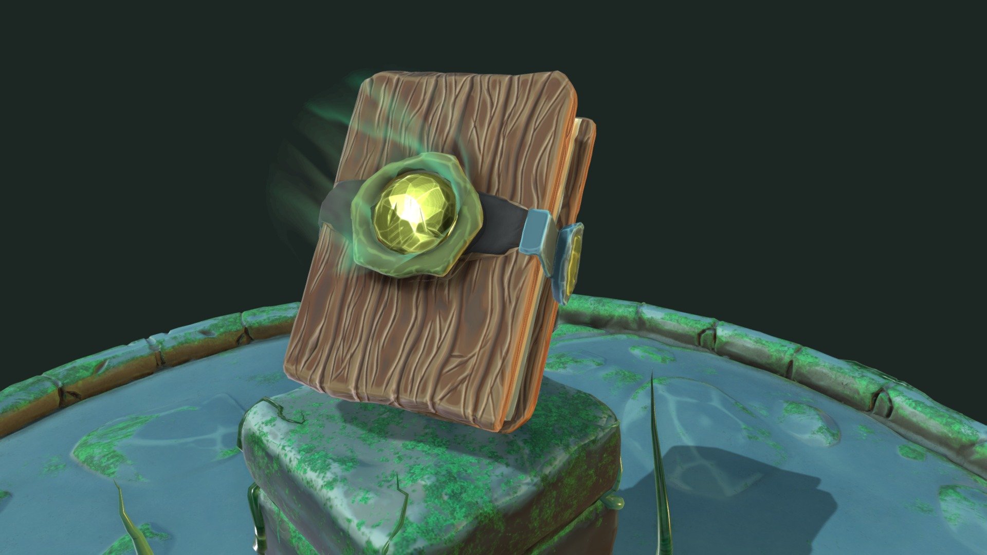Stylized Magic Book - Download Free 3D model by Oleksandr Tserkovniy ...