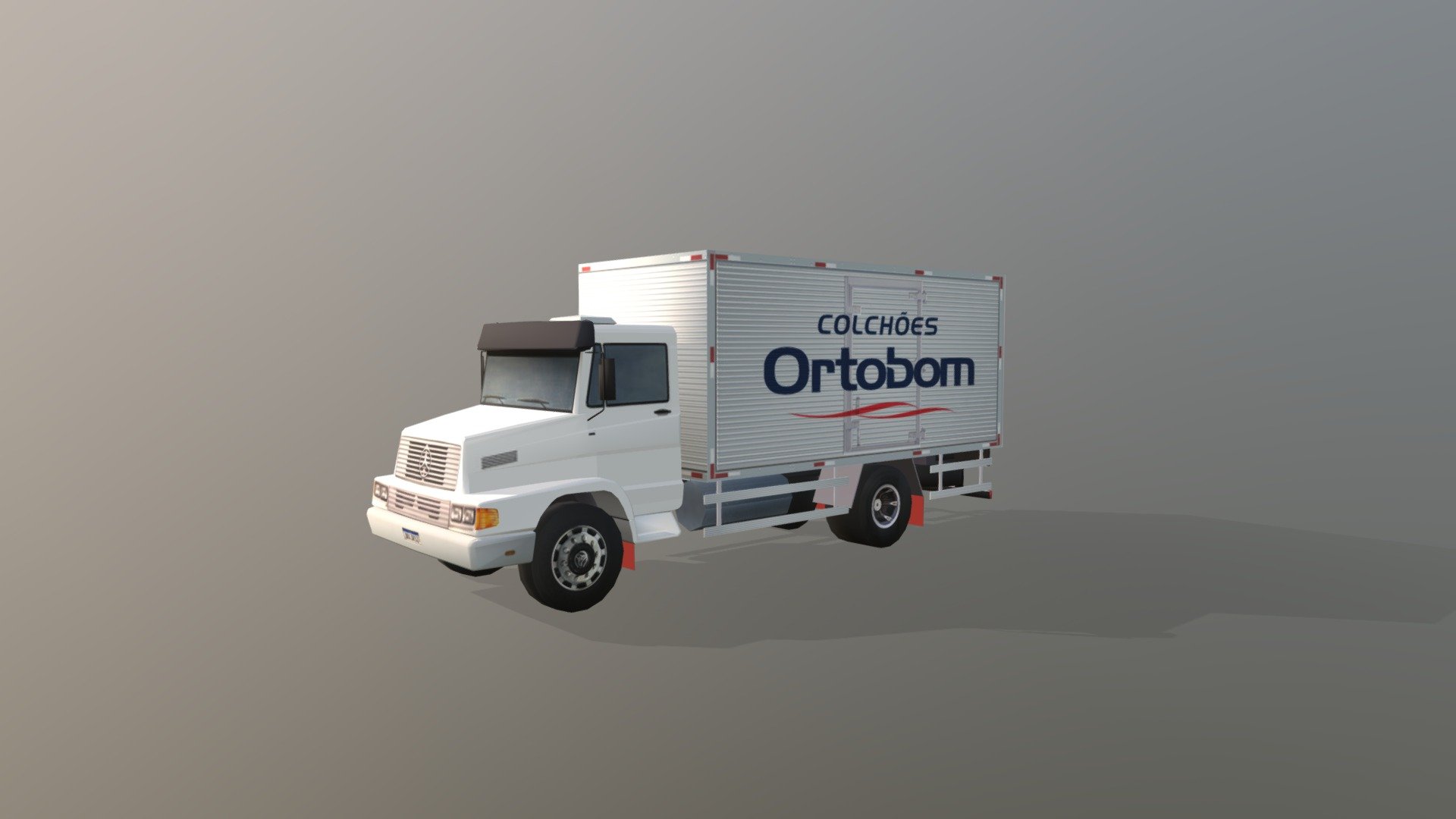 Mercedes Benz - Box truck - 3D model by therustycrane [10bb692] - Sketchfab
