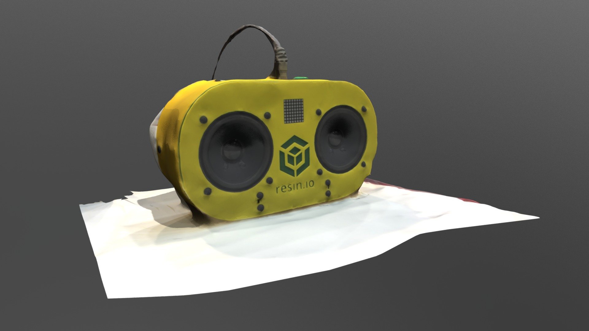 Radio 3D - 3D model by 3Do it (@FrancescoPusterla) [10bed48] - Sketchfab