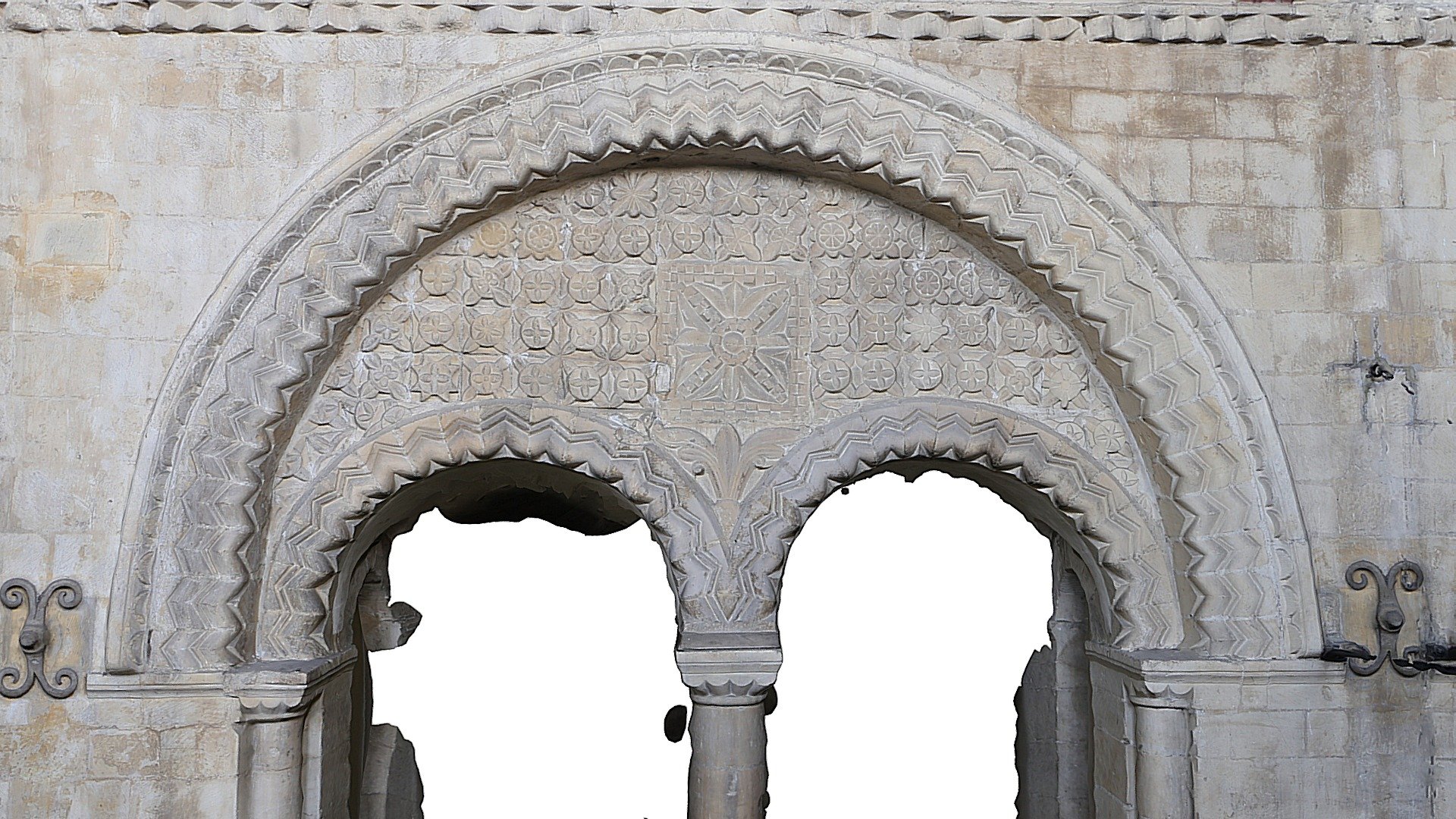 Fifth-west north triforium arch c.1140* - 3D model by Rochester ...