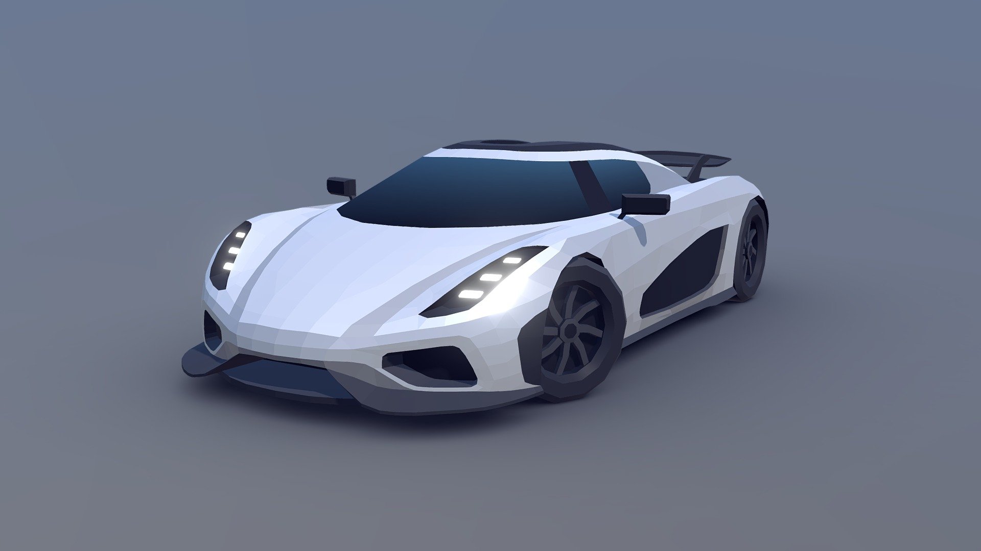 Hades: Low Poly Racing Car - 3D model by SunsetStudio [10c807a] - Sketchfab