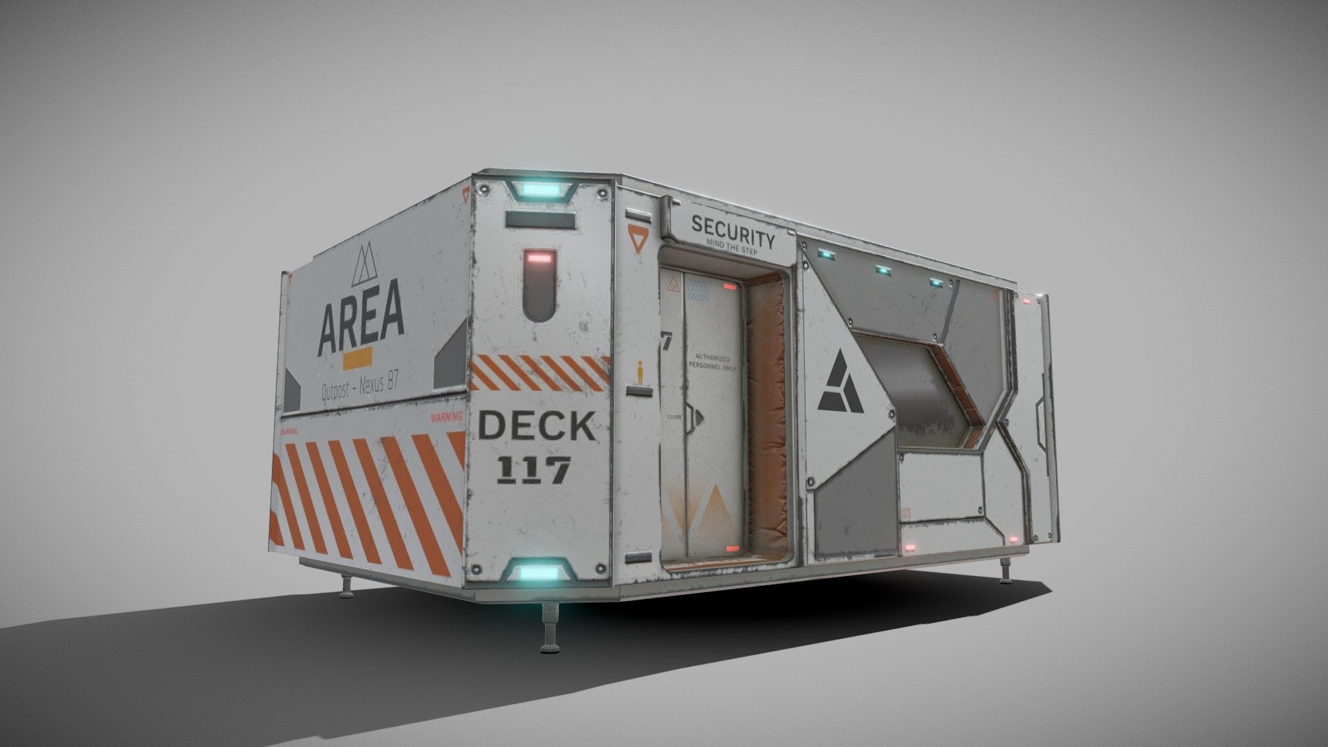 Sci-Fi Security Outpost Model - 3D model by Kenneth Caacoy (@xiacso ...