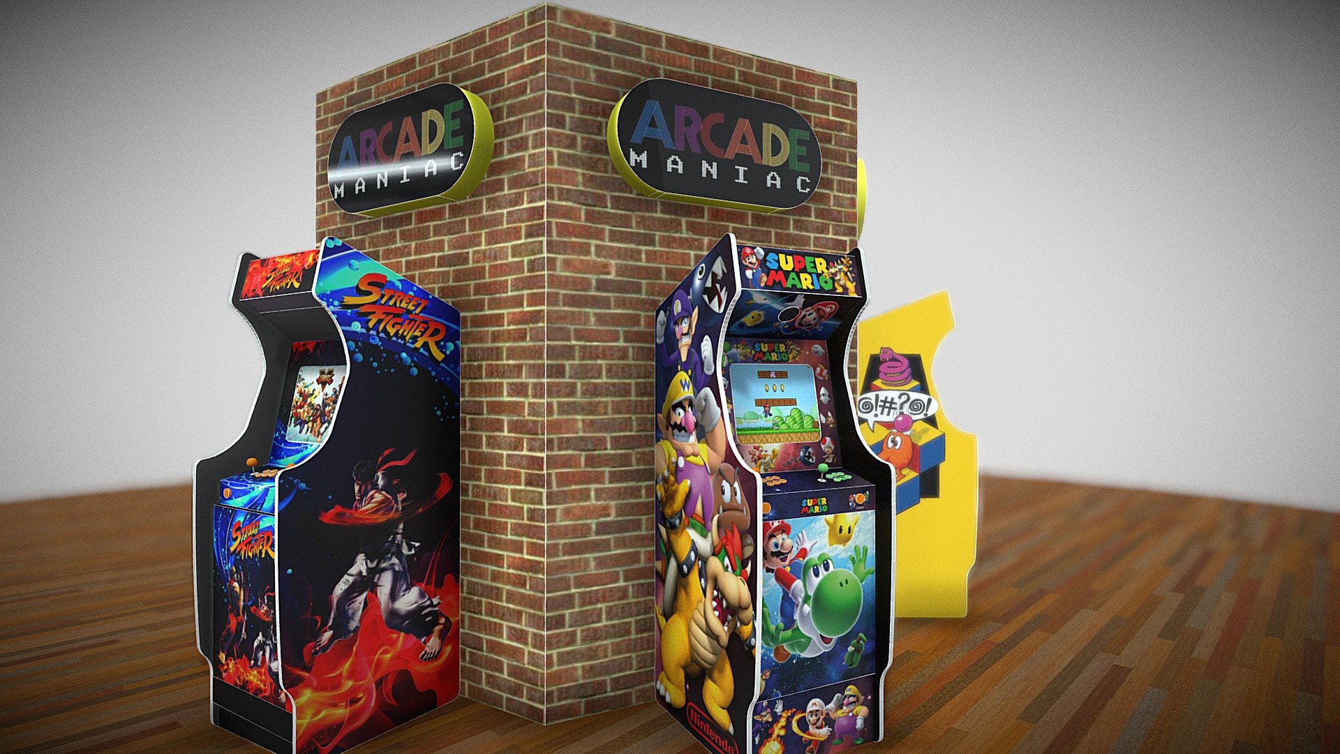 BORNES ARCADE MANIAC - 3D model by AGENCE5MAJEUR [10ceff3] - Sketchfab