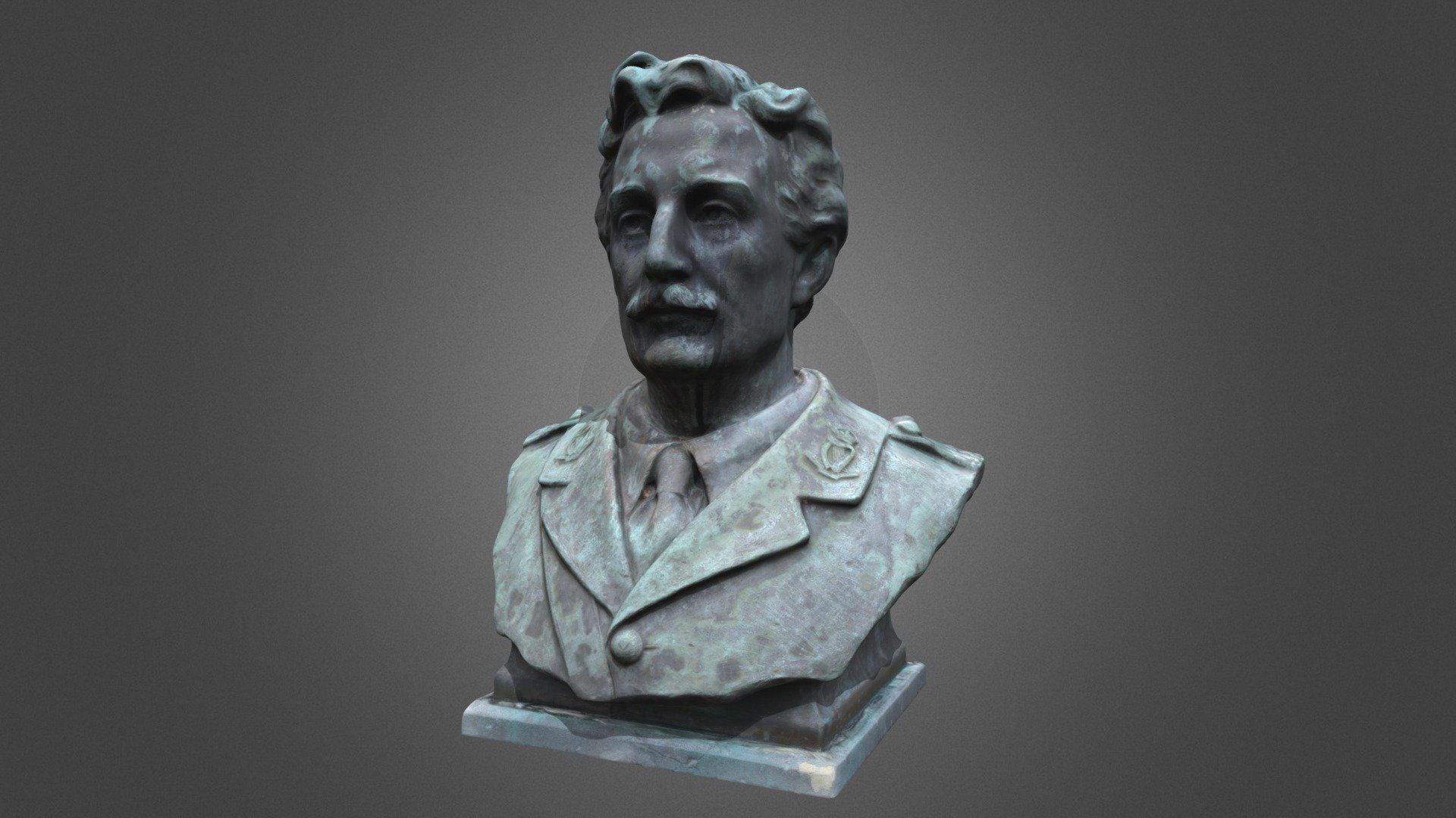 Willie Redmond Bust, Redmond Park, Wexford - Download Free 3D model by ...