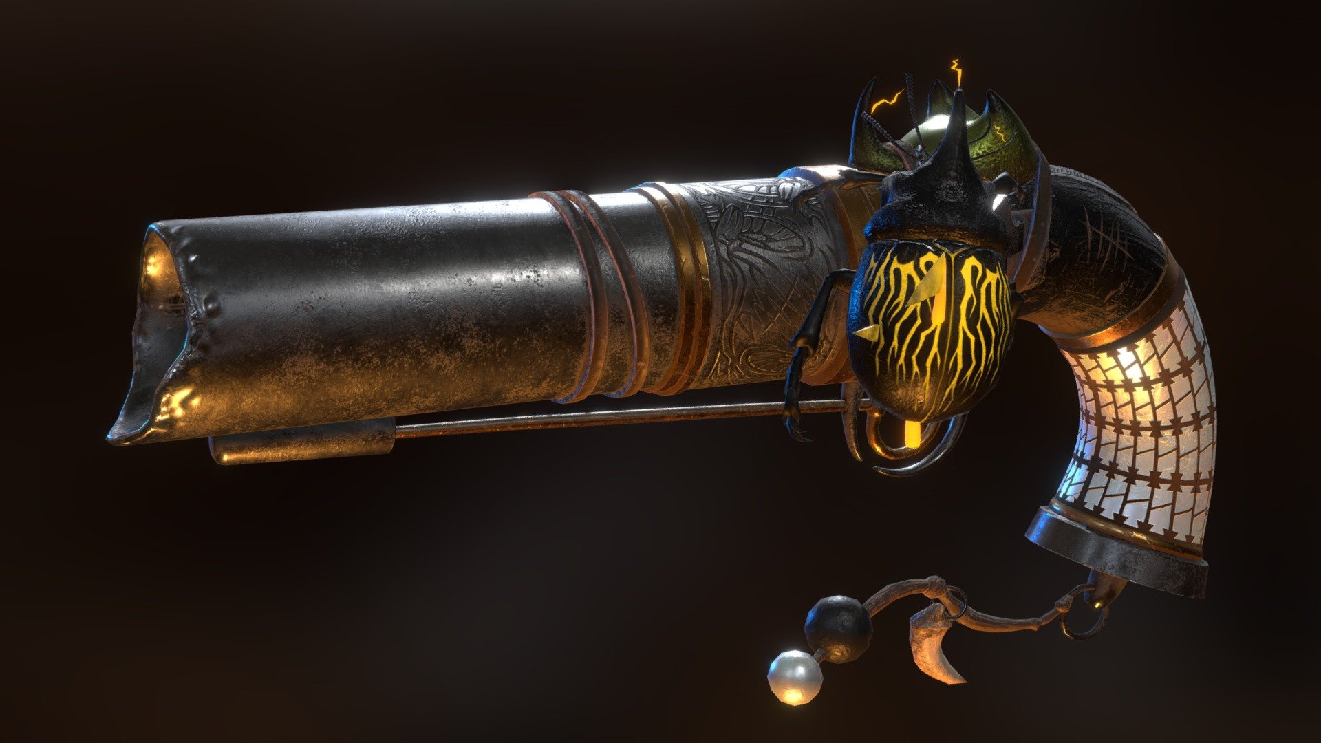 Thunderbug charged energy gun // Luchefar - 3D model by tramdrey ...