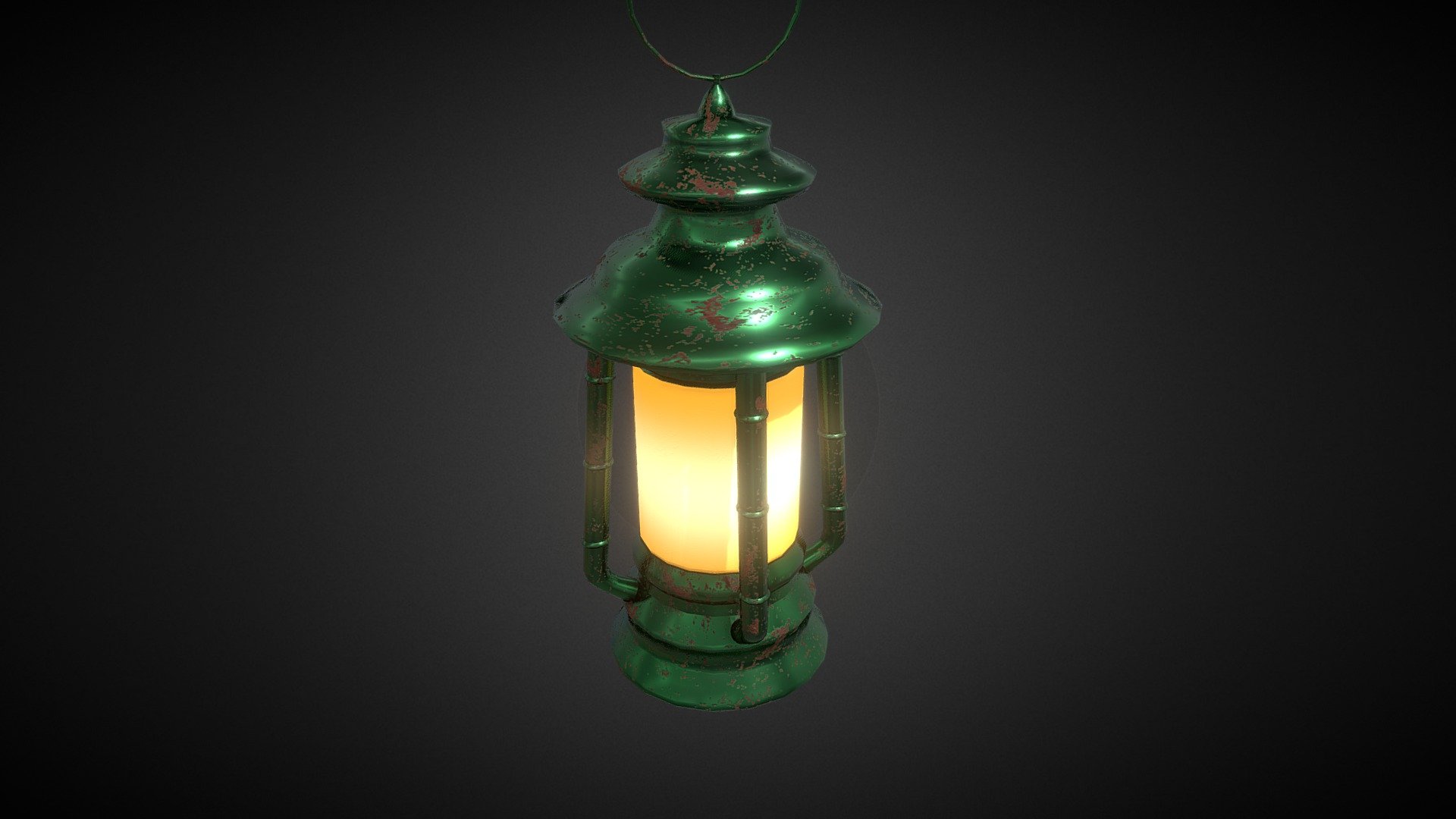 Stylized Vintage Lantern //翠绿古灯 - Buy Royalty Free 3D model by SeaMelon ...