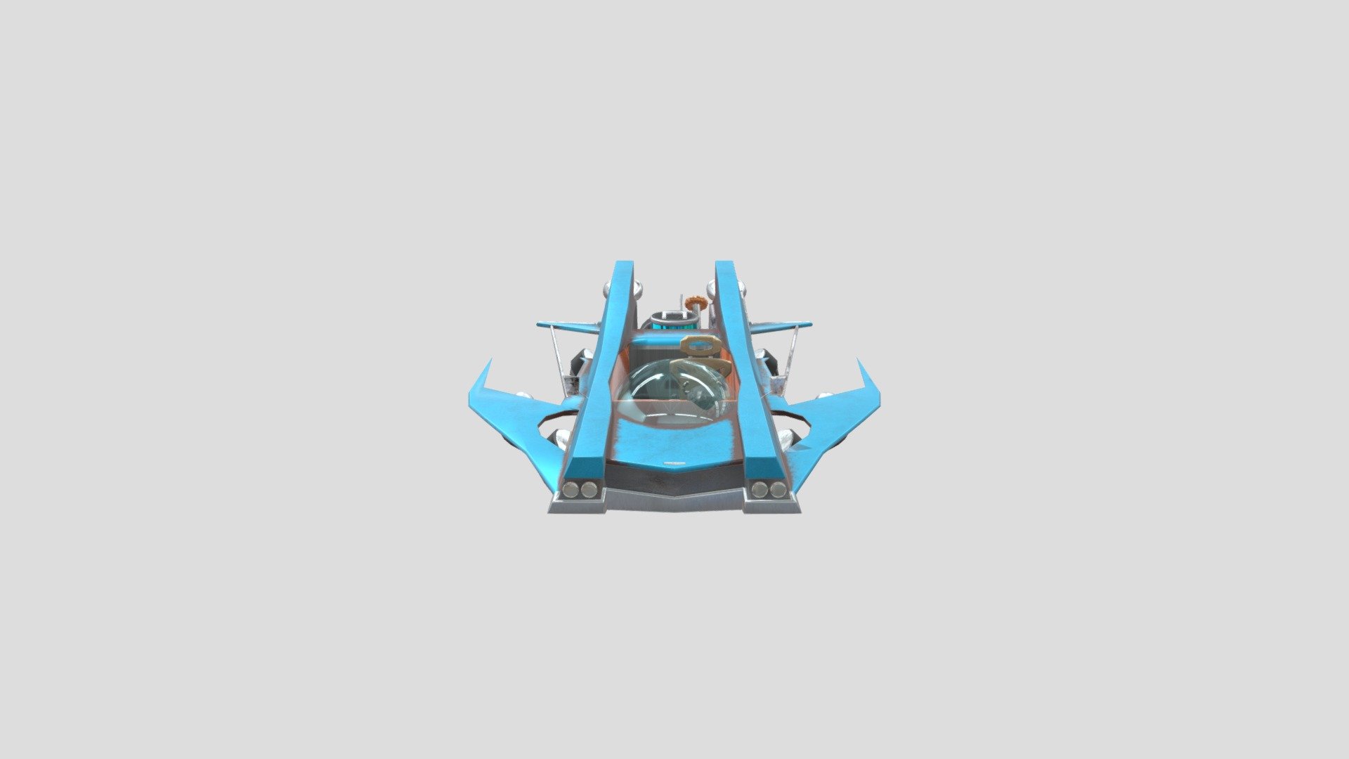 Rusty Racing Hover Vehicle - 3D model by 3D_ModelTing [10d265a] - Sketchfab