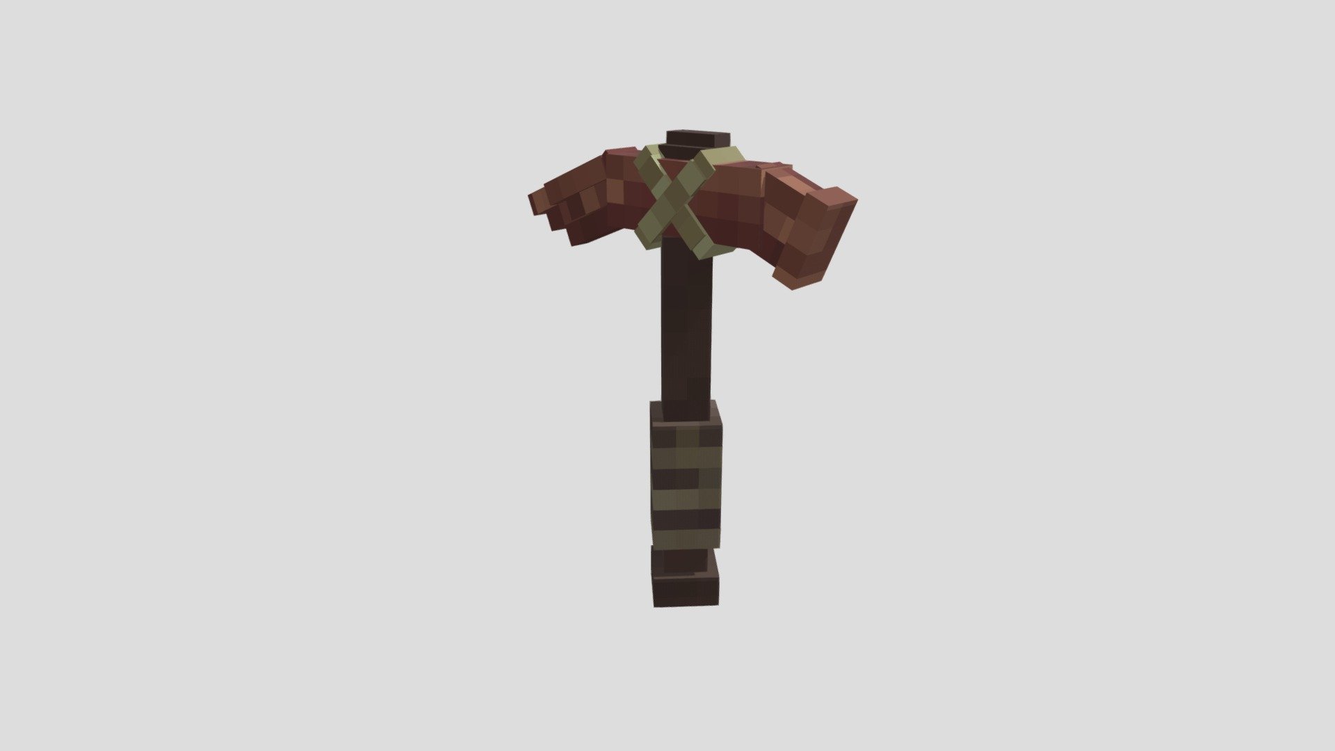 Low-poly oak pickaxe - 3D model by piferacto [10d2fc8] - Sketchfab