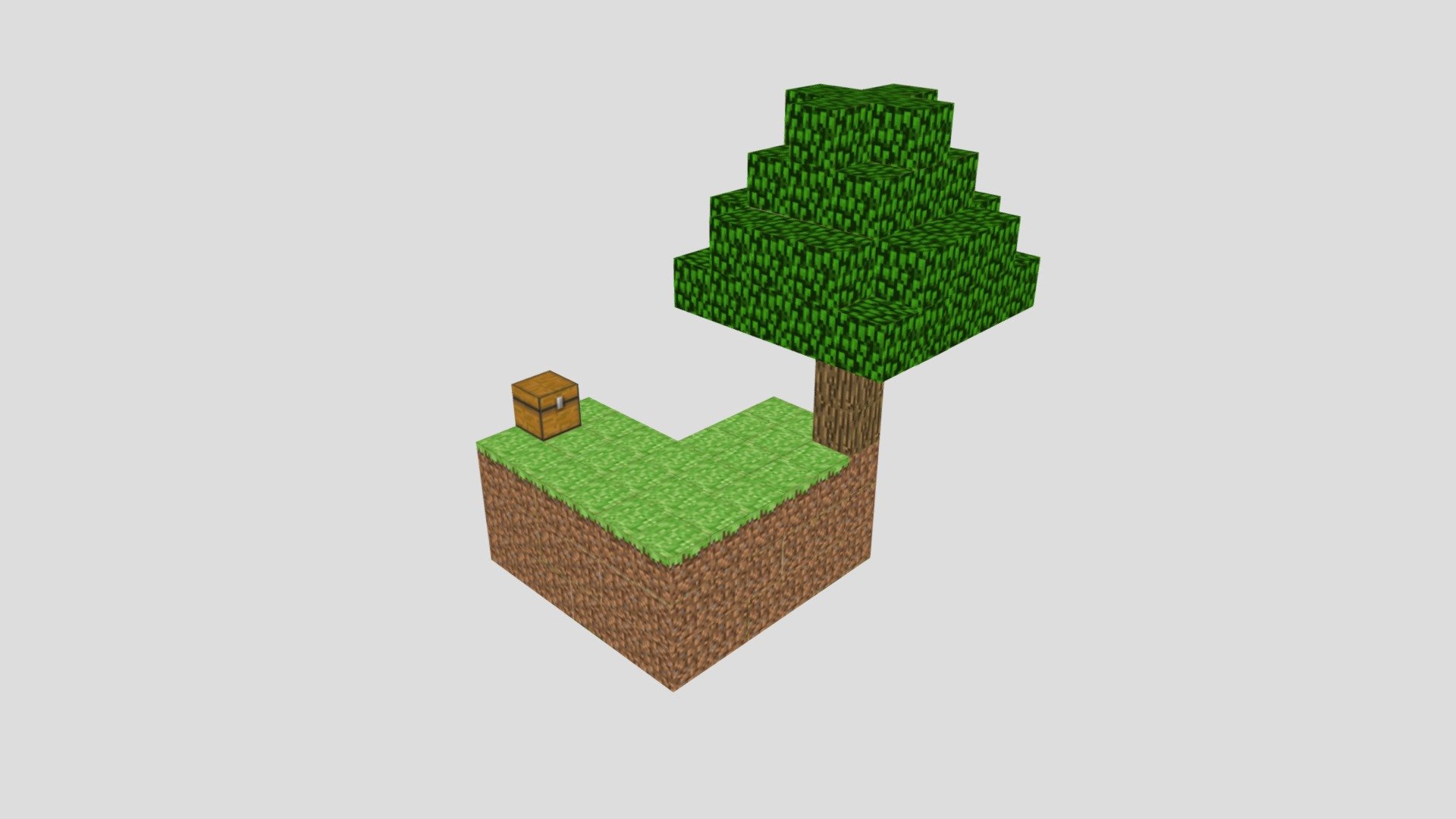 Minecraft skyblock - 3D model by Spagheti [10d3301] - Sketchfab