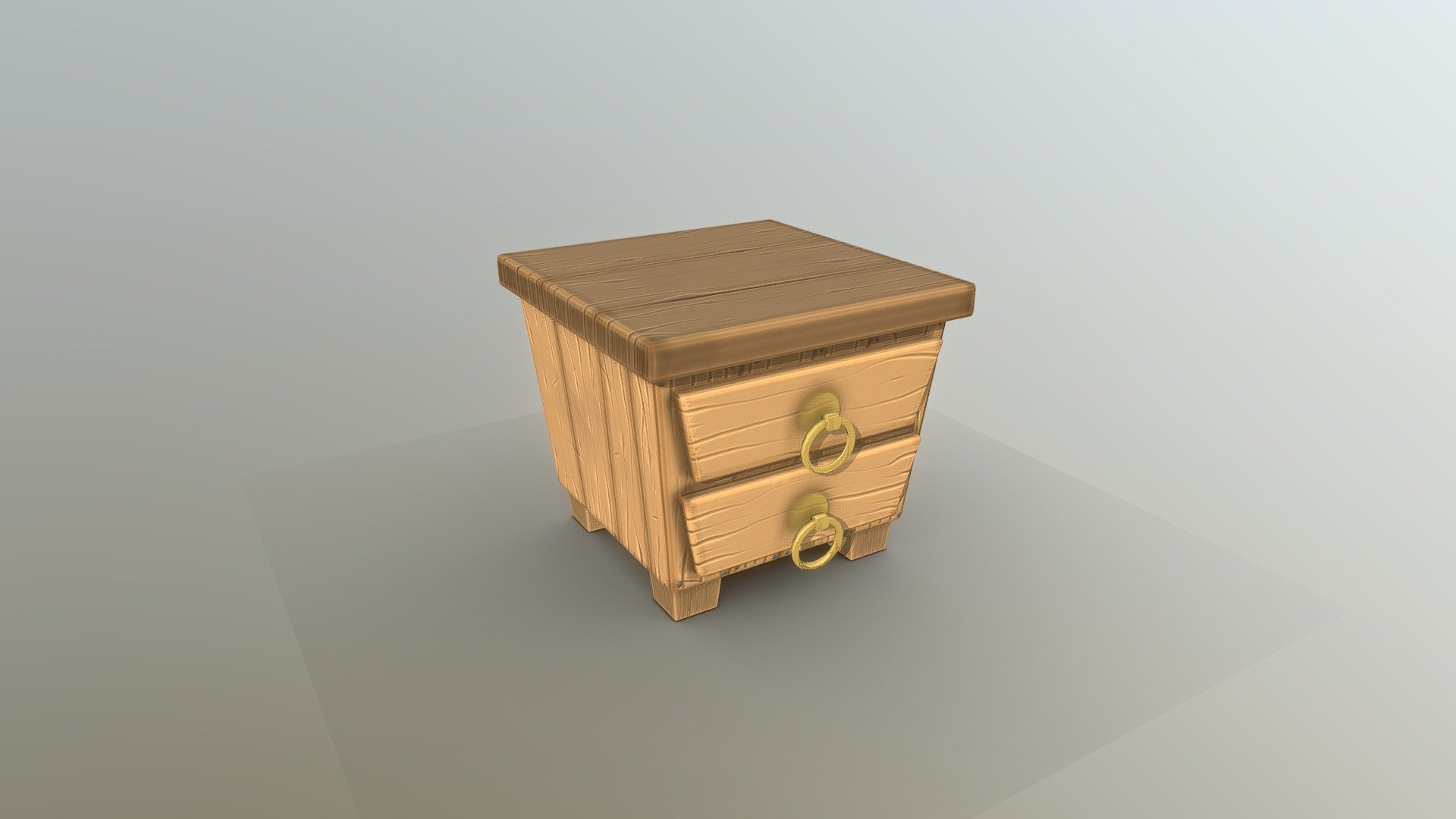 Stylized Fantasy Drawer/Bedside Table - 3D model by AdamHead [10d4221 ...