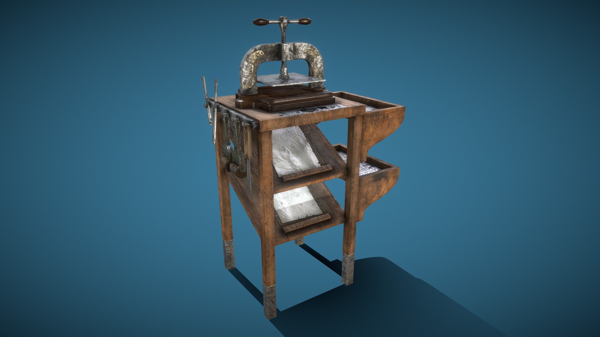 Fantasy Printing Press - Buy Royalty Free 3D model by MDSDesign ...