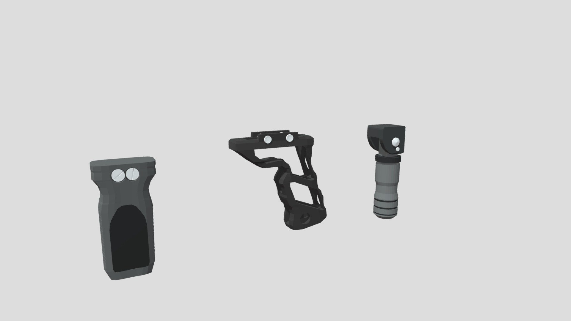 Tactical grip - Download Free 3D model by 会飞的购物清单 (@flyinglist1 ...