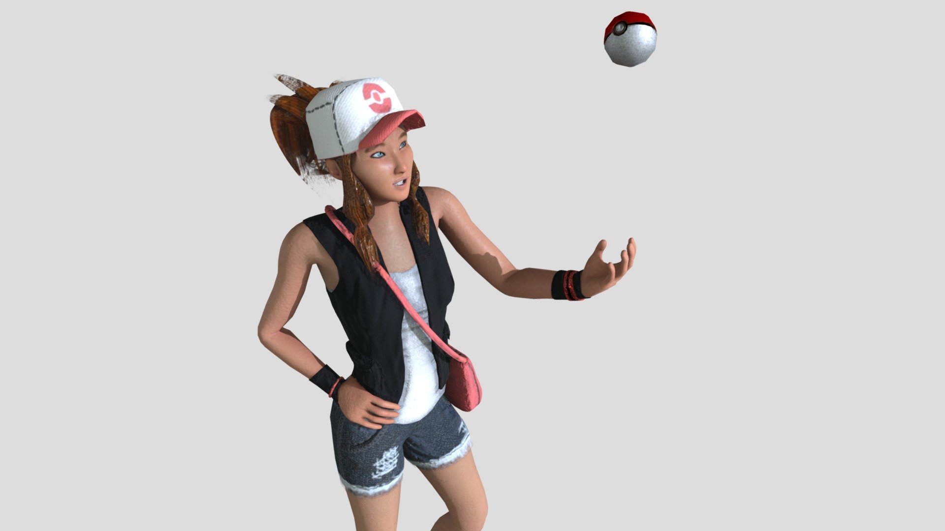 Pokemon Black&White Hilda - 3D model by shekorla [10da8eb] - Sketchfab