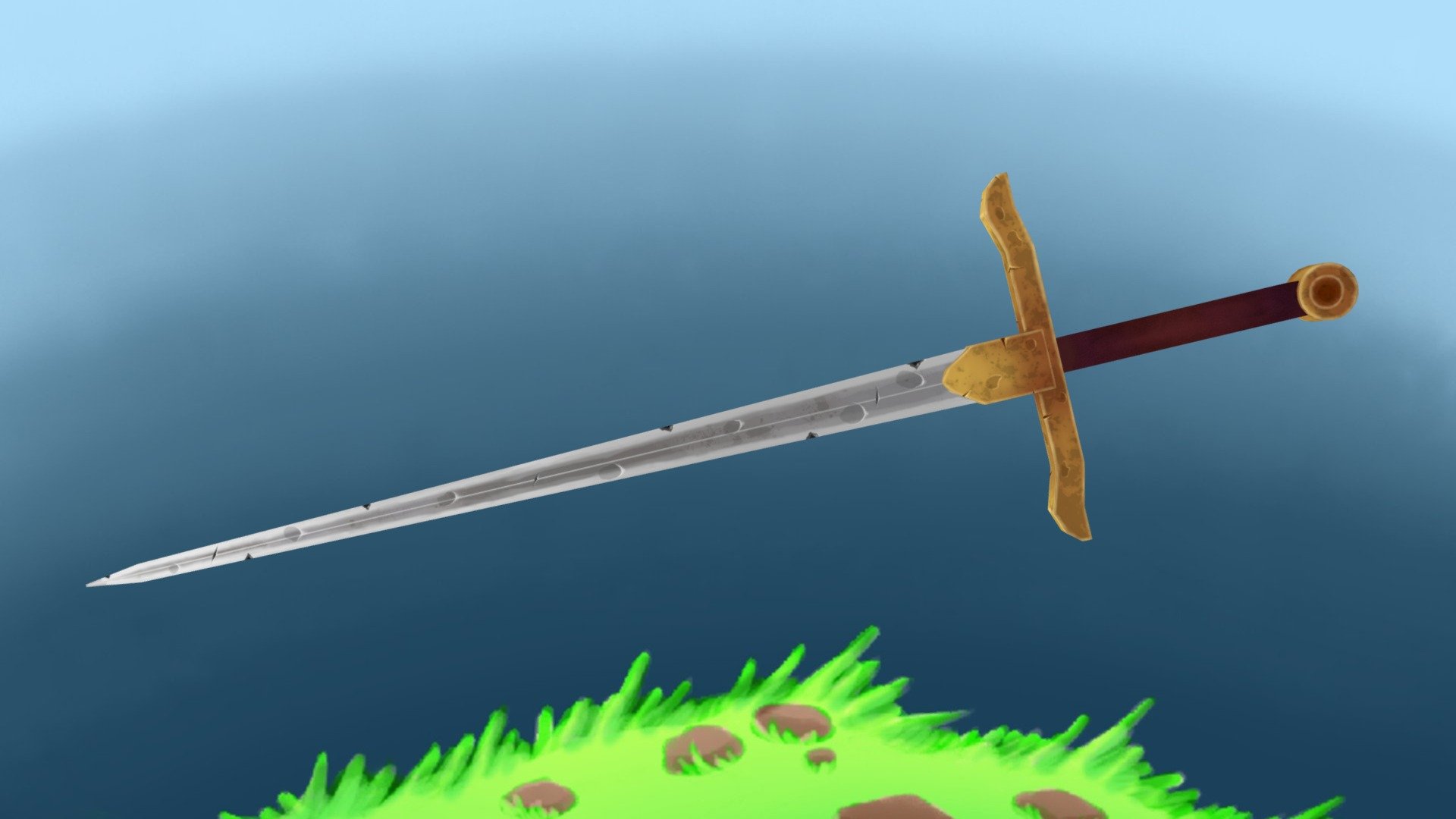 Cartoon Damaged Sword - Buy Royalty Free 3D model by shane.beucler ...
