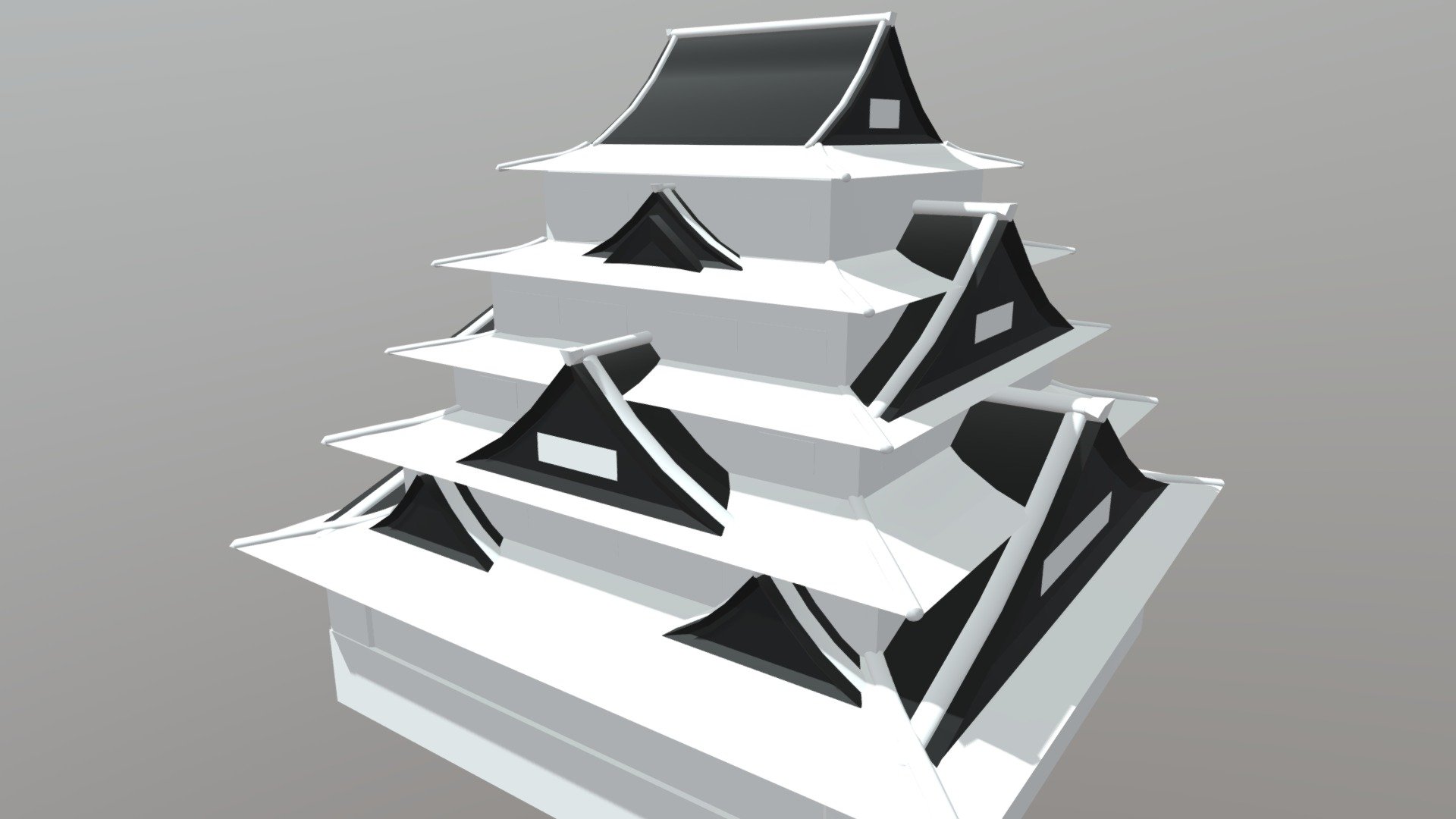 Japanese Castle - 3D model by Suwen [10dbe06] - Sketchfab