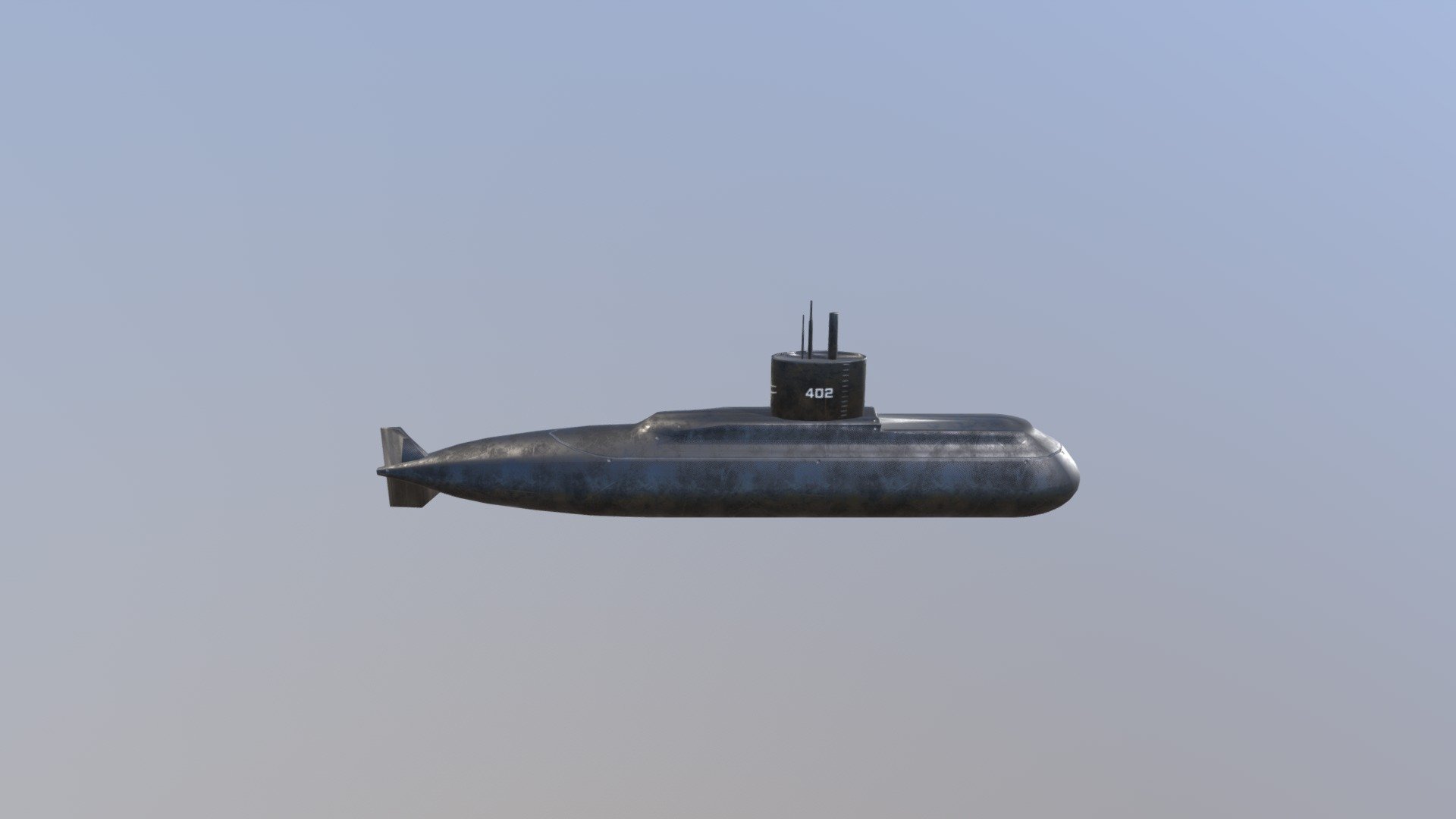 KRI-402 Submarine Indonesian Warship - 3D model by dewag [10dcbf8 ...