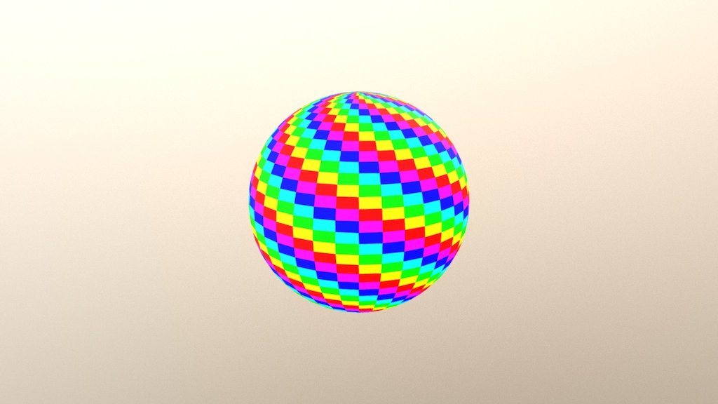 UV Sphere 36x36-6-color-diagonal - Download Free 3D model by ...