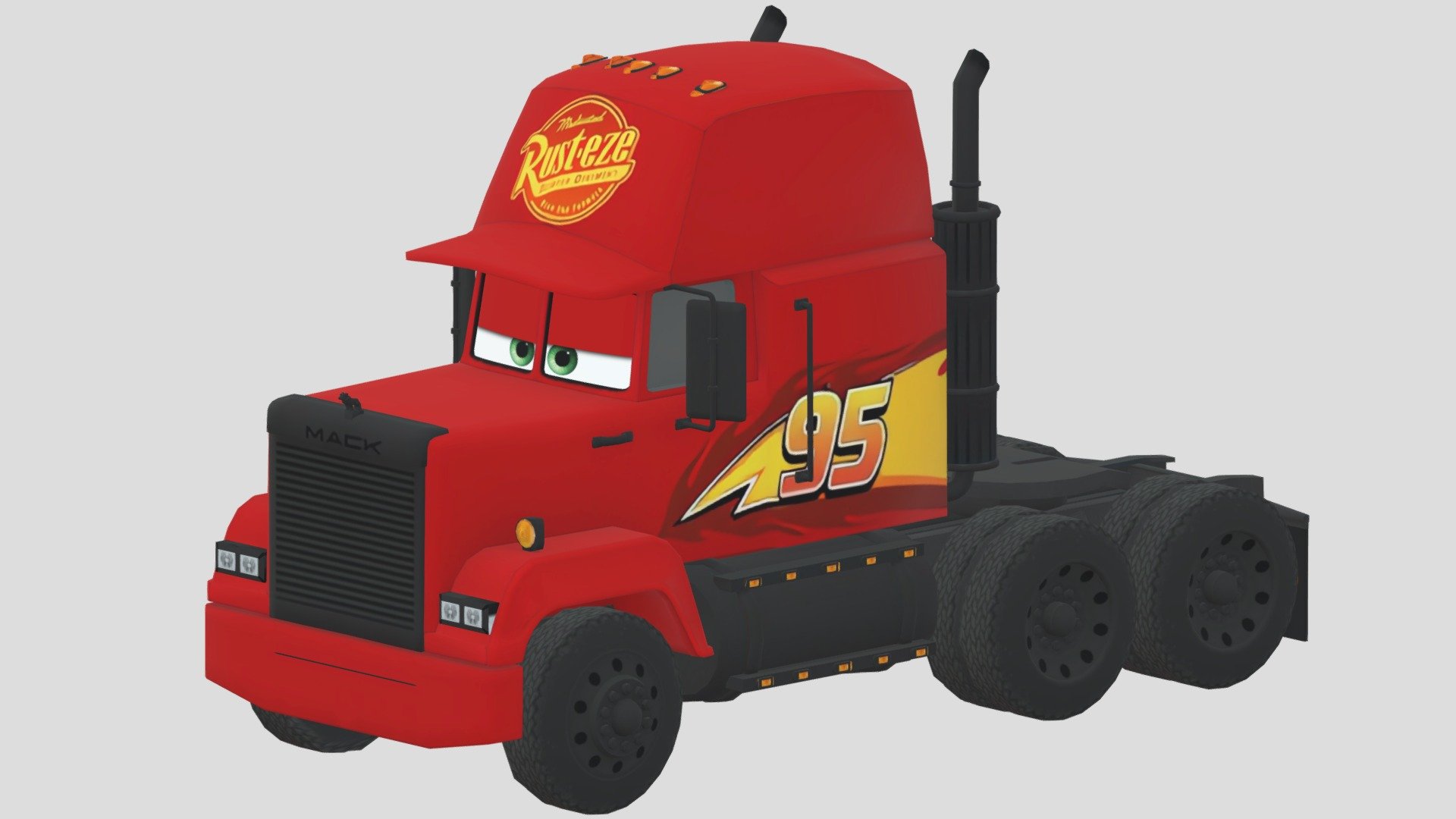 Cars 3 Driven To Win - Mack - Download Free 3D model by SMF Features ...