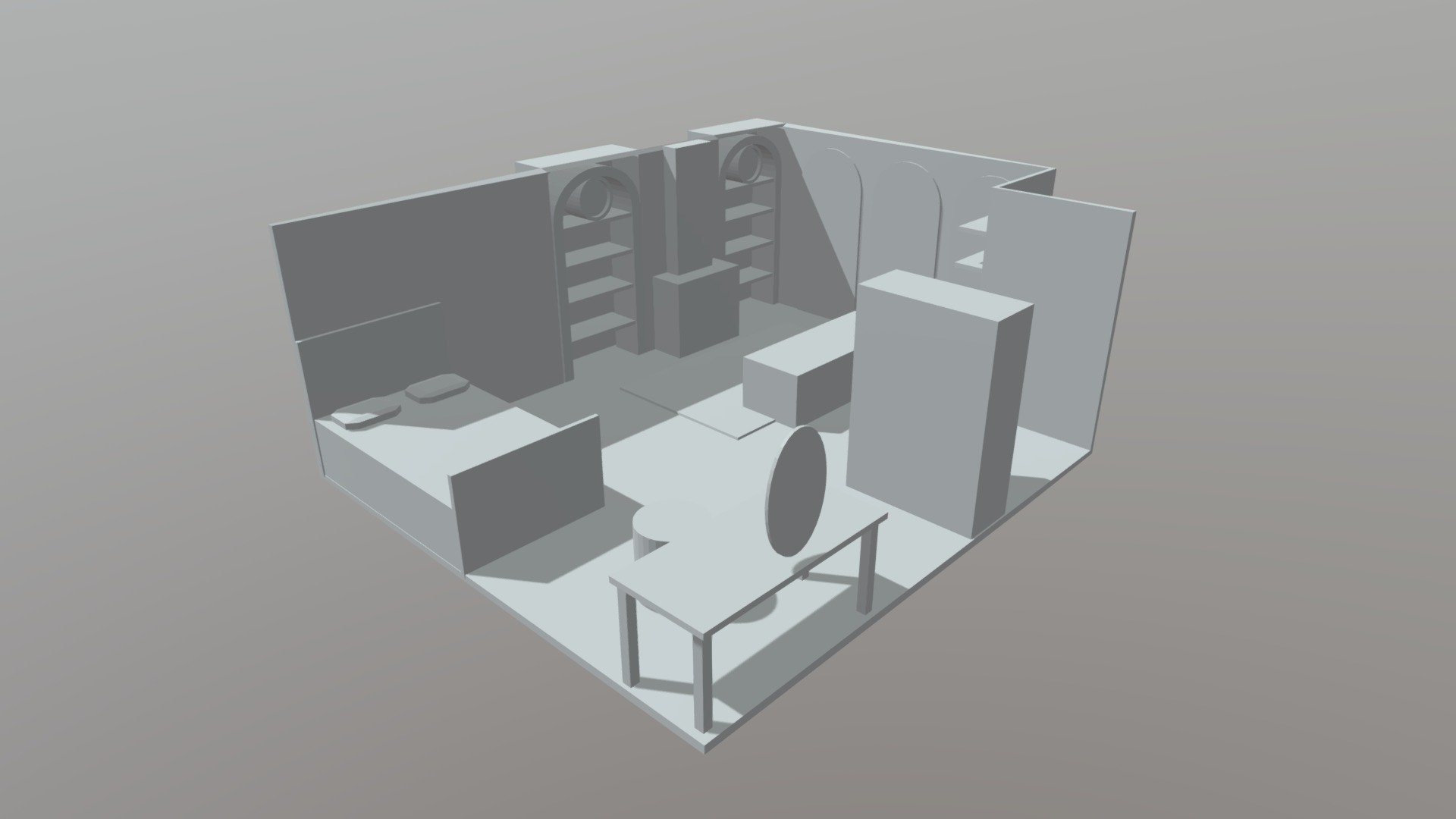 Gothic Room Blockout Nanna - 3D model by nannarond [10e1e6a] - Sketchfab