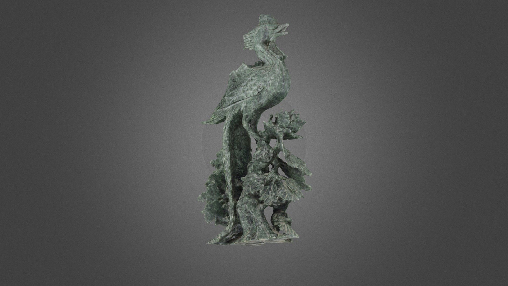 Jade Phoenix Statuette - Download Free 3D model by portunes [10e4ad1] - Sketchfab