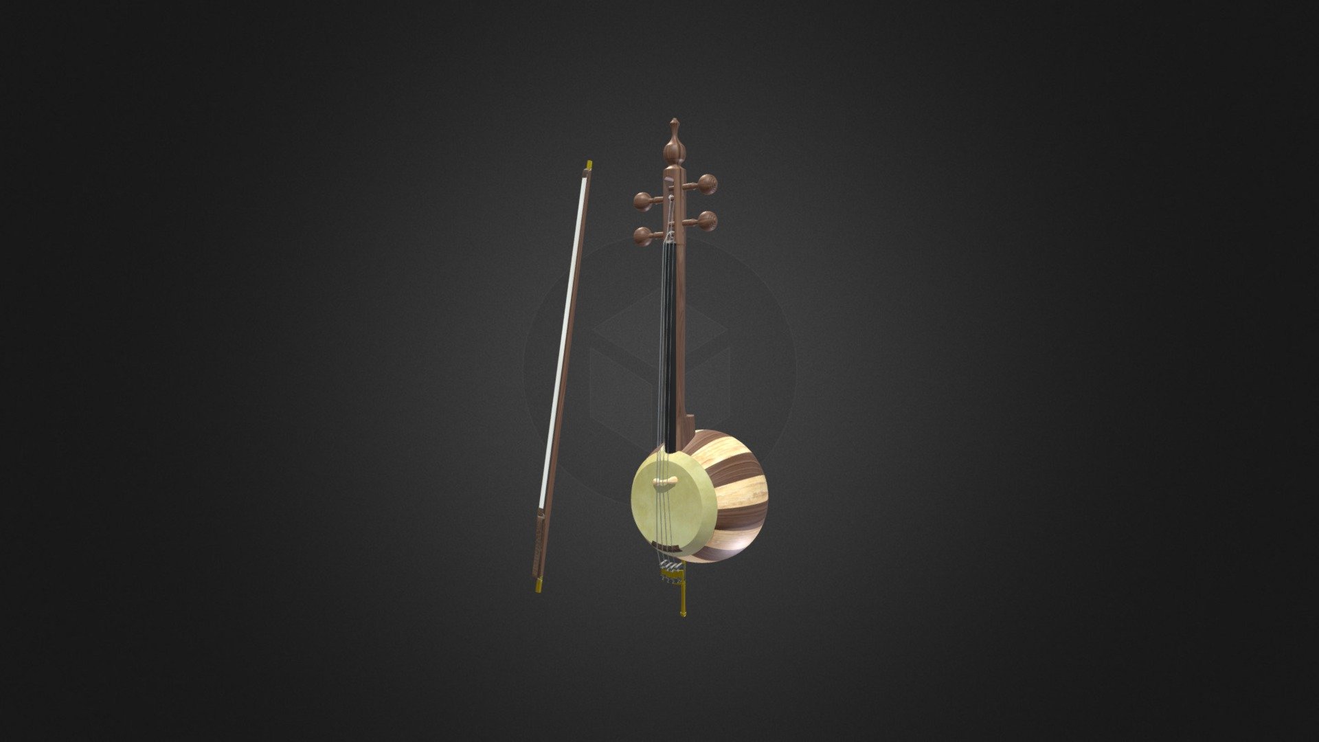 Kamancheh - Buy Royalty Free 3D model by licheong [10e6c22] - Sketchfab ...