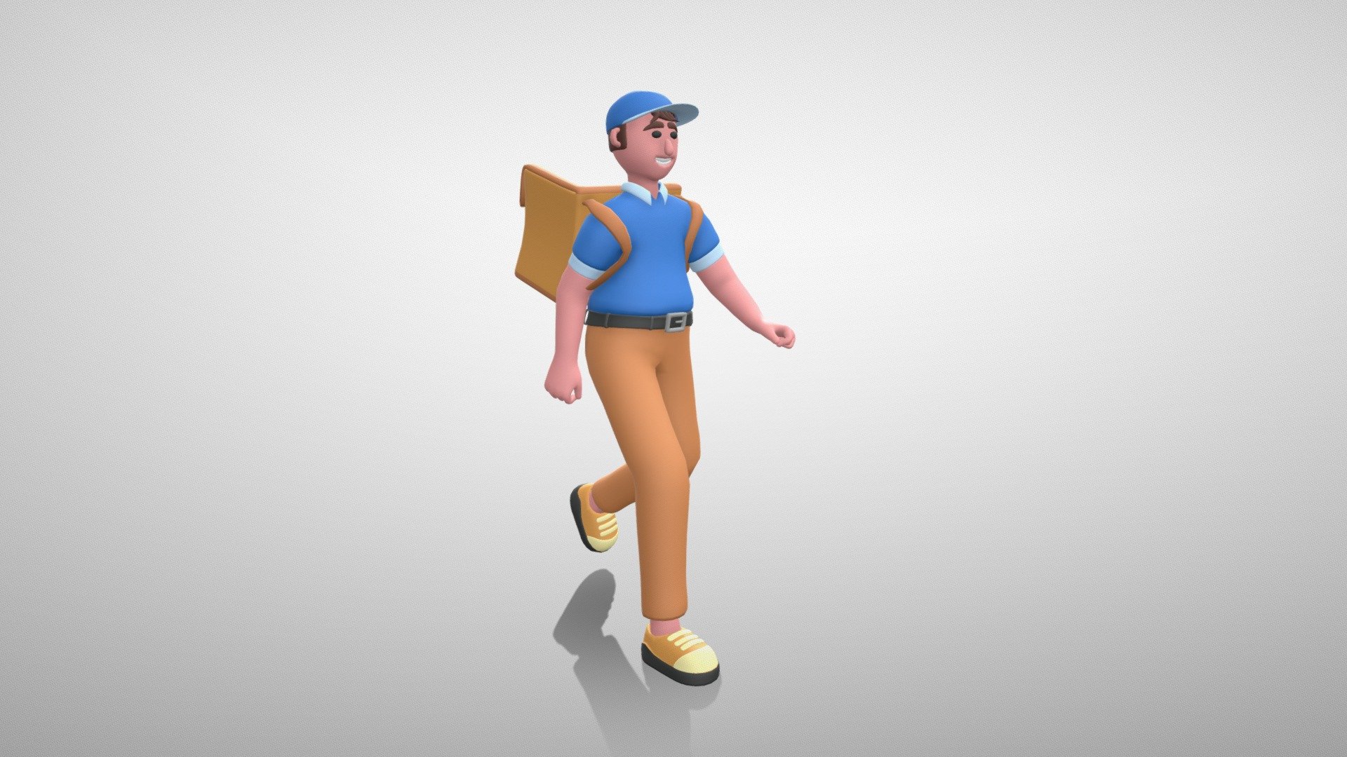 Stylized Man Courier - Mixamo Rigged Character - Buy Royalty Free 3D ...