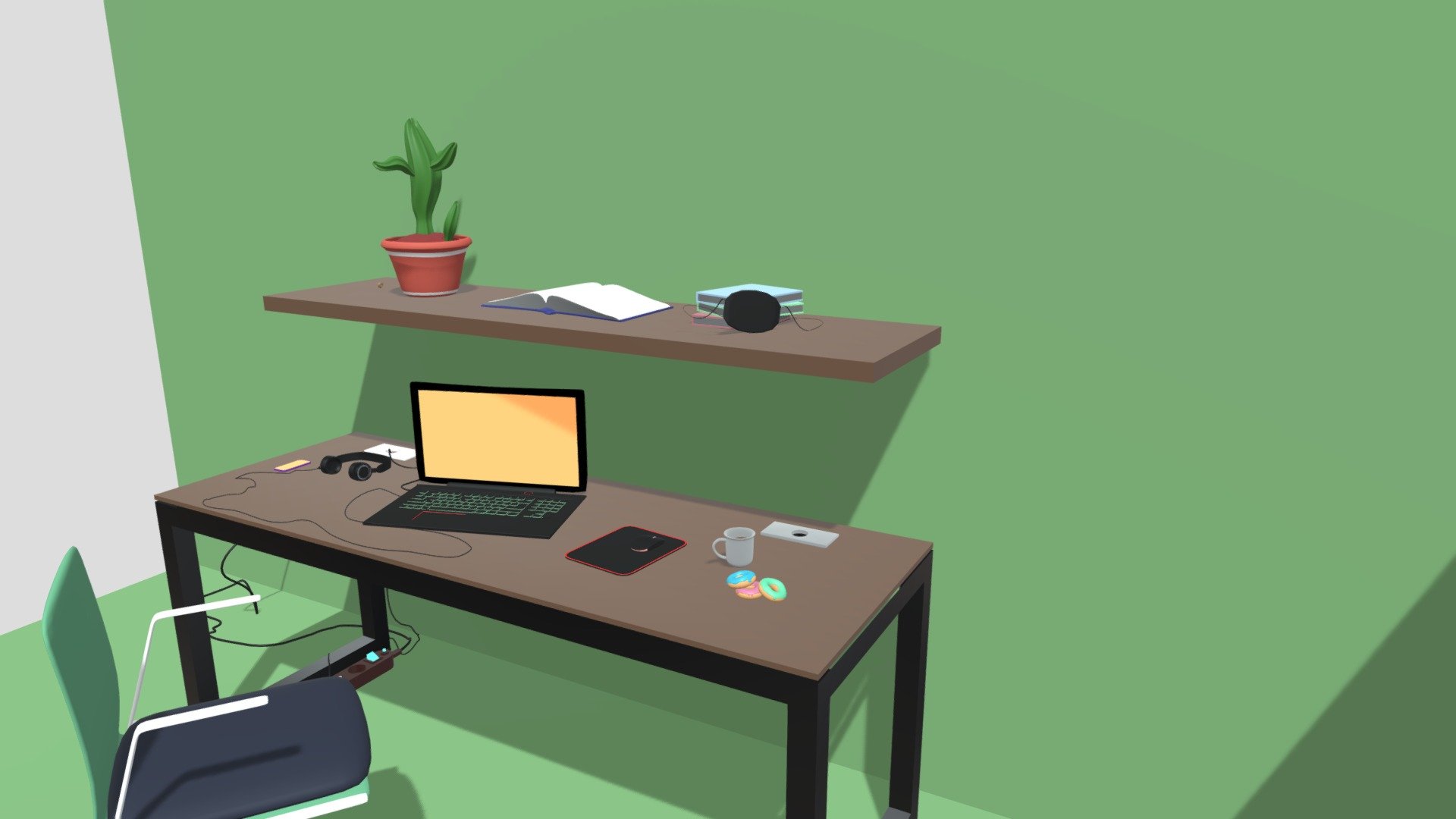 Office room - Download Free 3D model by deadpool (@lvlup) [10ec88f ...