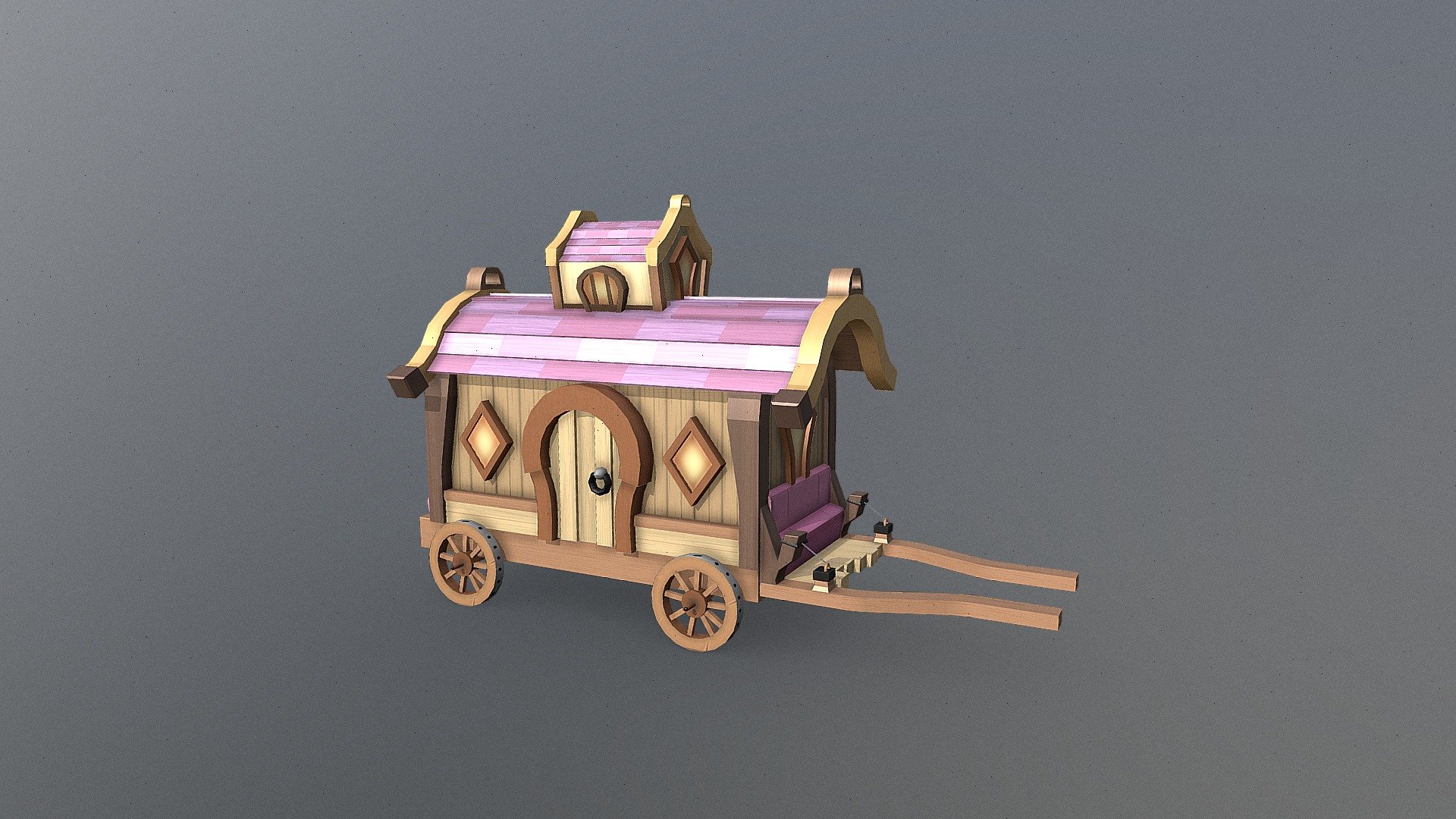 Stylized Horse Cart - 3D model by wajhat496005 [10ed793] - Sketchfab