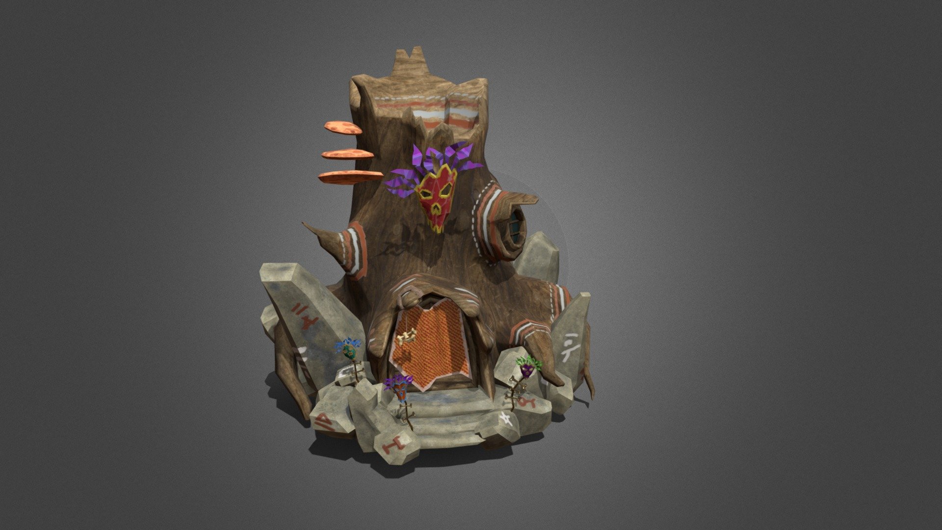 WizardPunk: Shaman House - 3D model by Kayla Hill (@kaylahill) [10edda3 ...