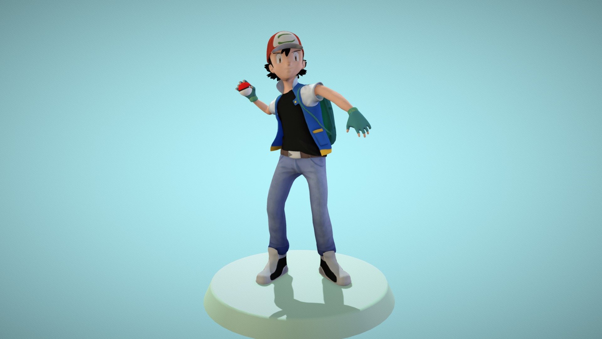 Ash Ketchum - 3D model by Callum_R_Abertay [10eee0e] - Sketchfab