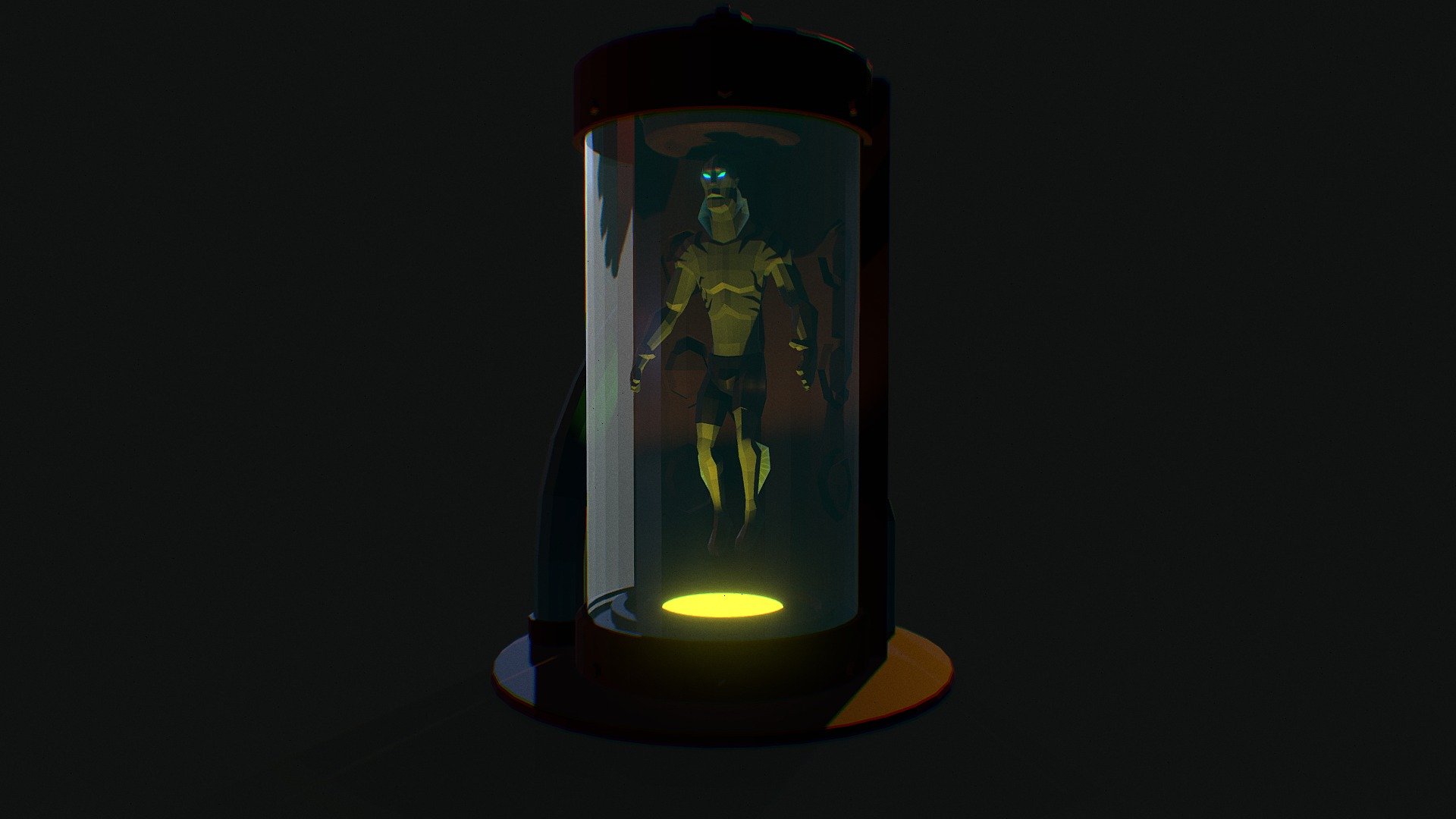 Abe Sapien Stasis Tube Animated - 3D model by jsandor [10f141c] - Sketchfab