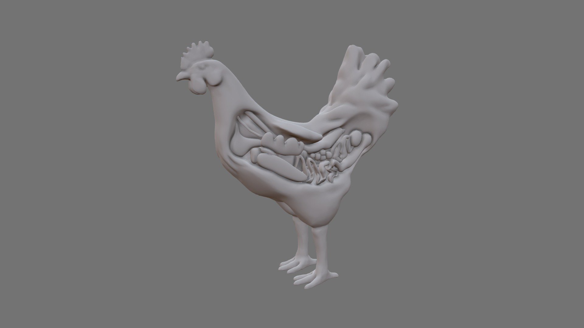 Chicken organs - 3D model by HappyFrog (@happyfrogpsx) [10f15ff ...