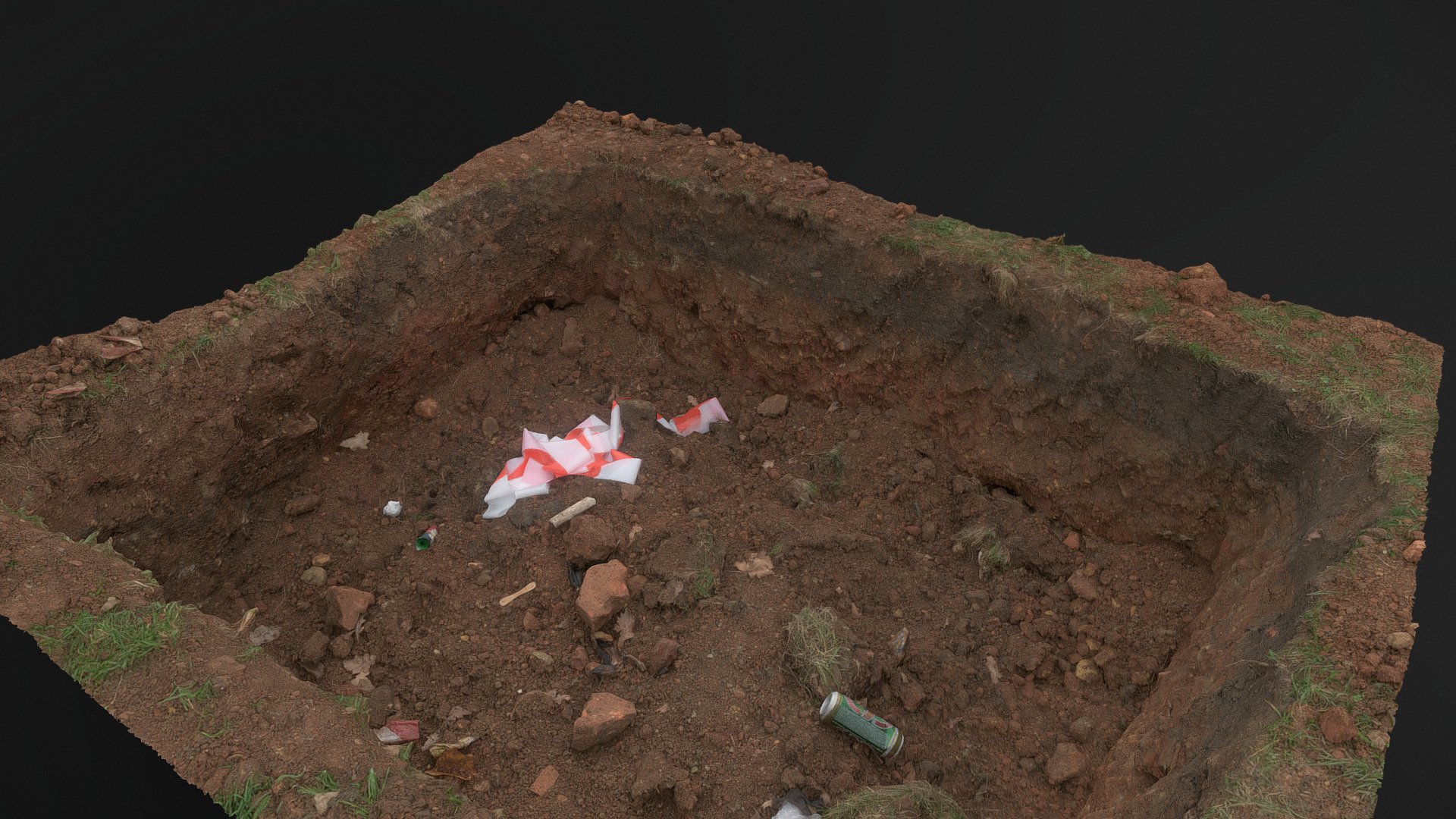 Red soil dig site - Buy Royalty Free 3D model by matousekfoto [10f276f ...