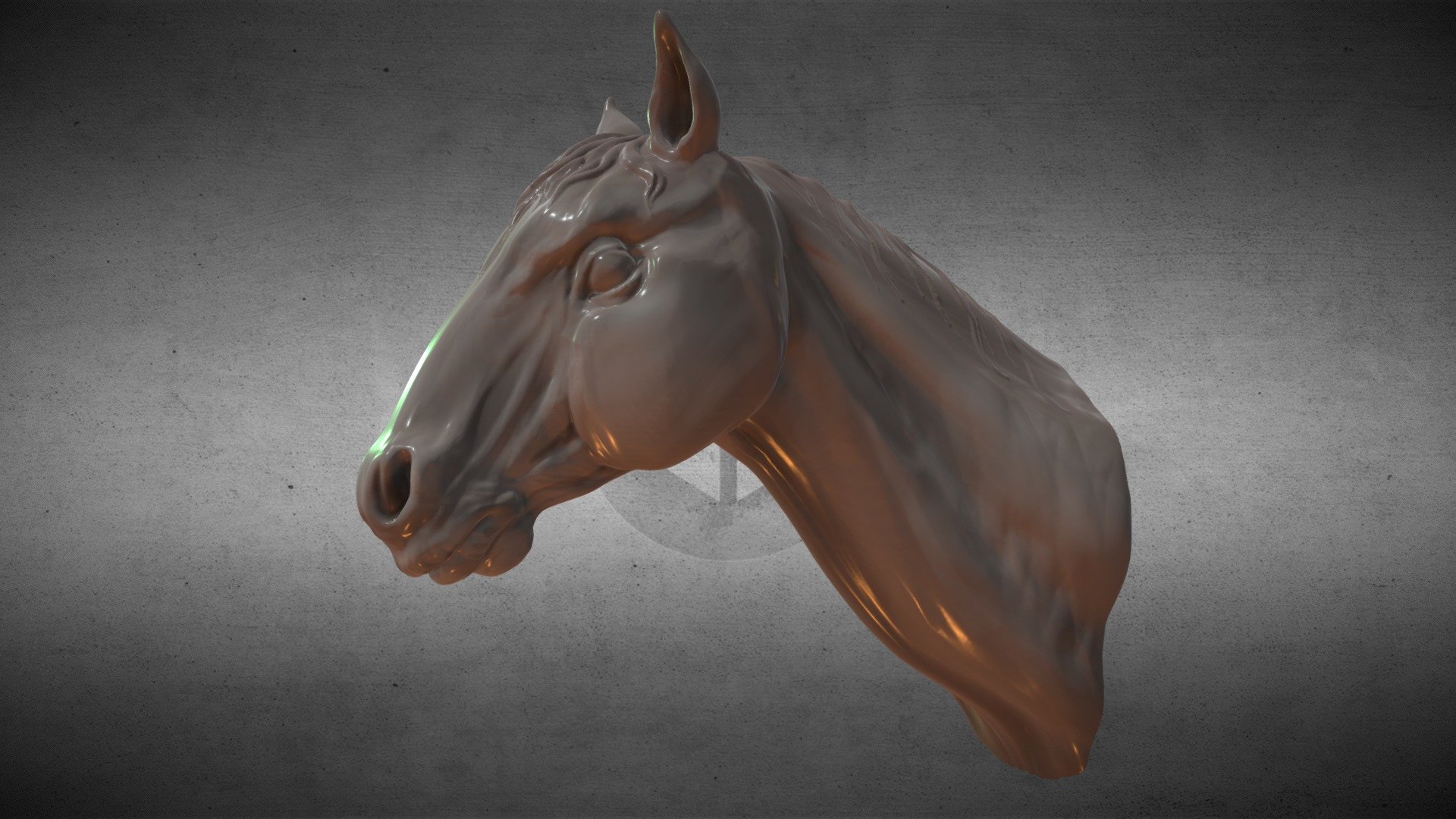 Horse head sculpture - 3D model by maryquize [10f29e3] - Sketchfab