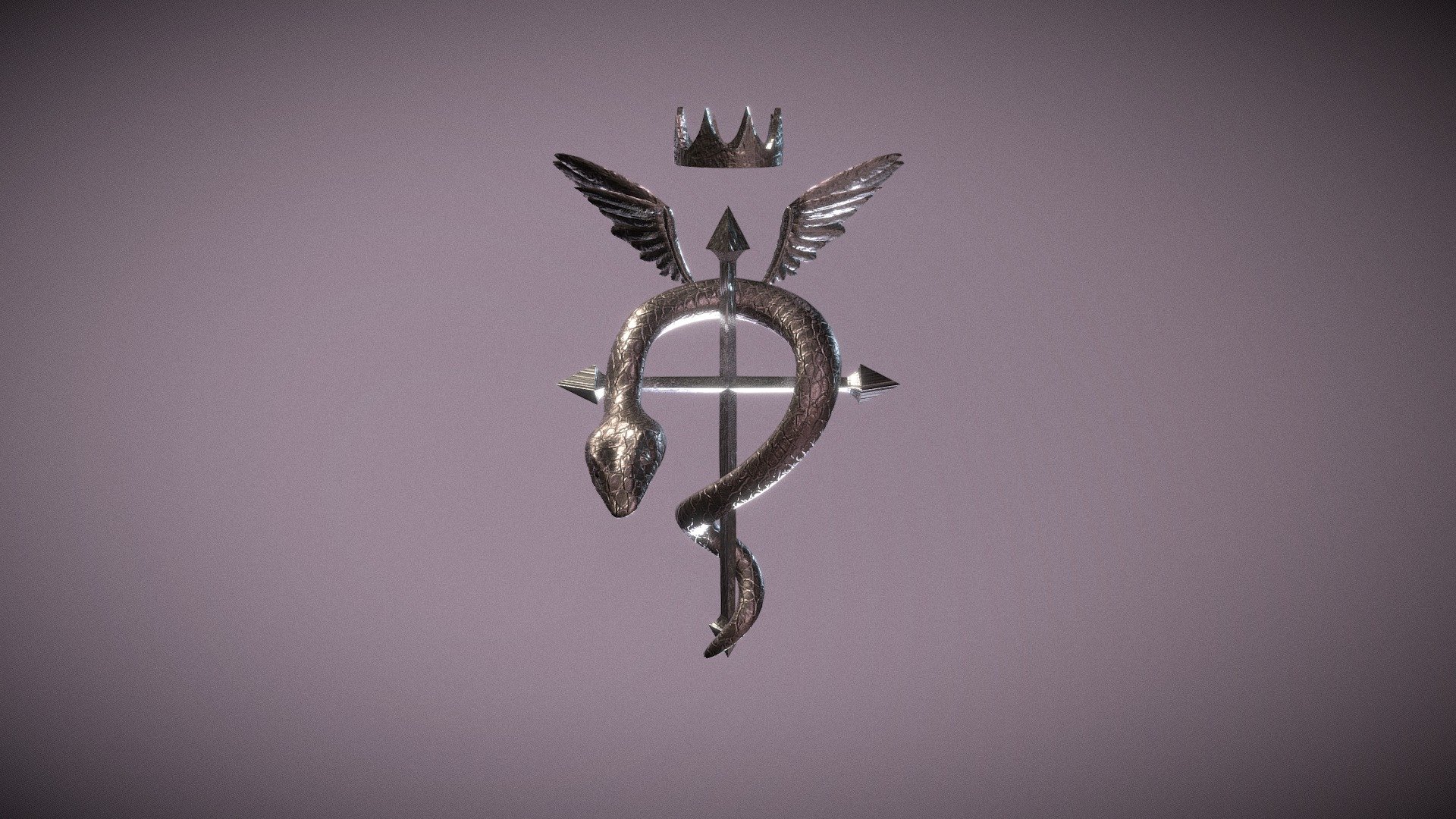 Flamel Caduceus - 3D model by iliamtzfichtl [10f441b] - Sketchfab