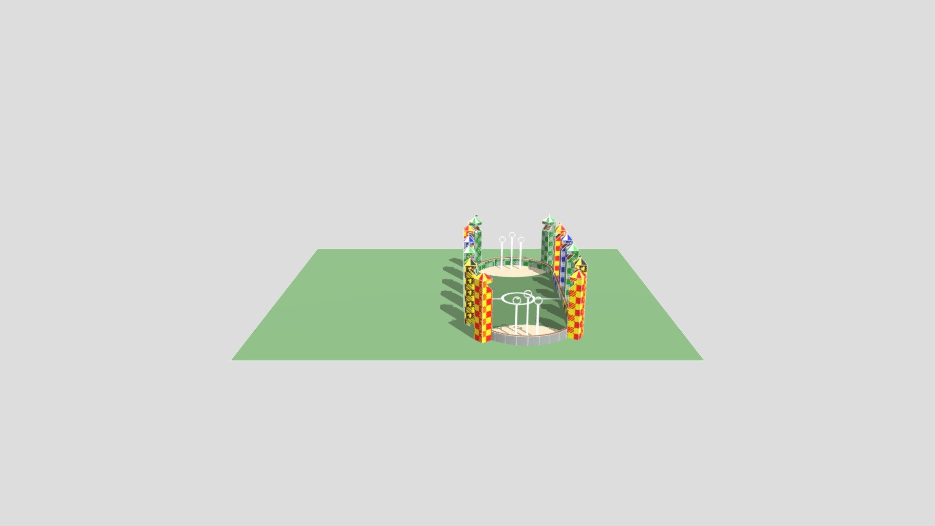 Quidditch pitch - Download Free 3D model by gabg1234 [10f4f26] - Sketchfab