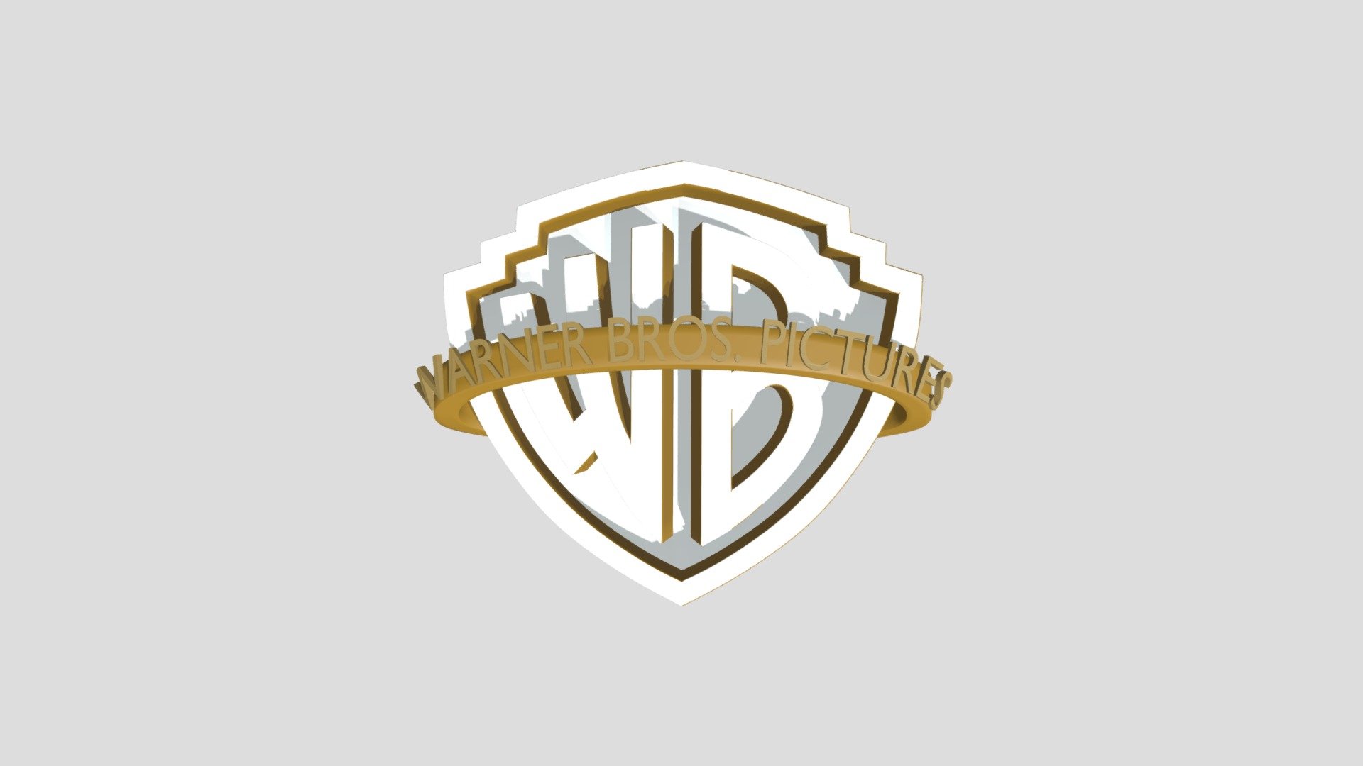 Warner Bros. (1999) Shield Model. - Download Free 3D model by ...