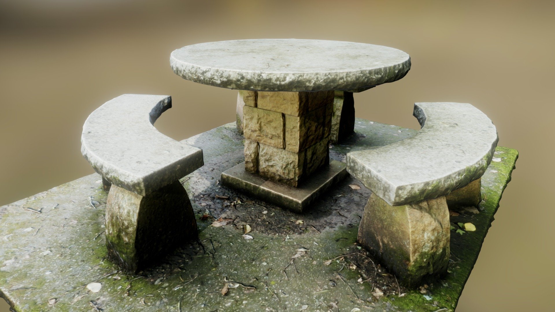S106 Stone Table - 3D model by bimage [10f78e8] - Sketchfab