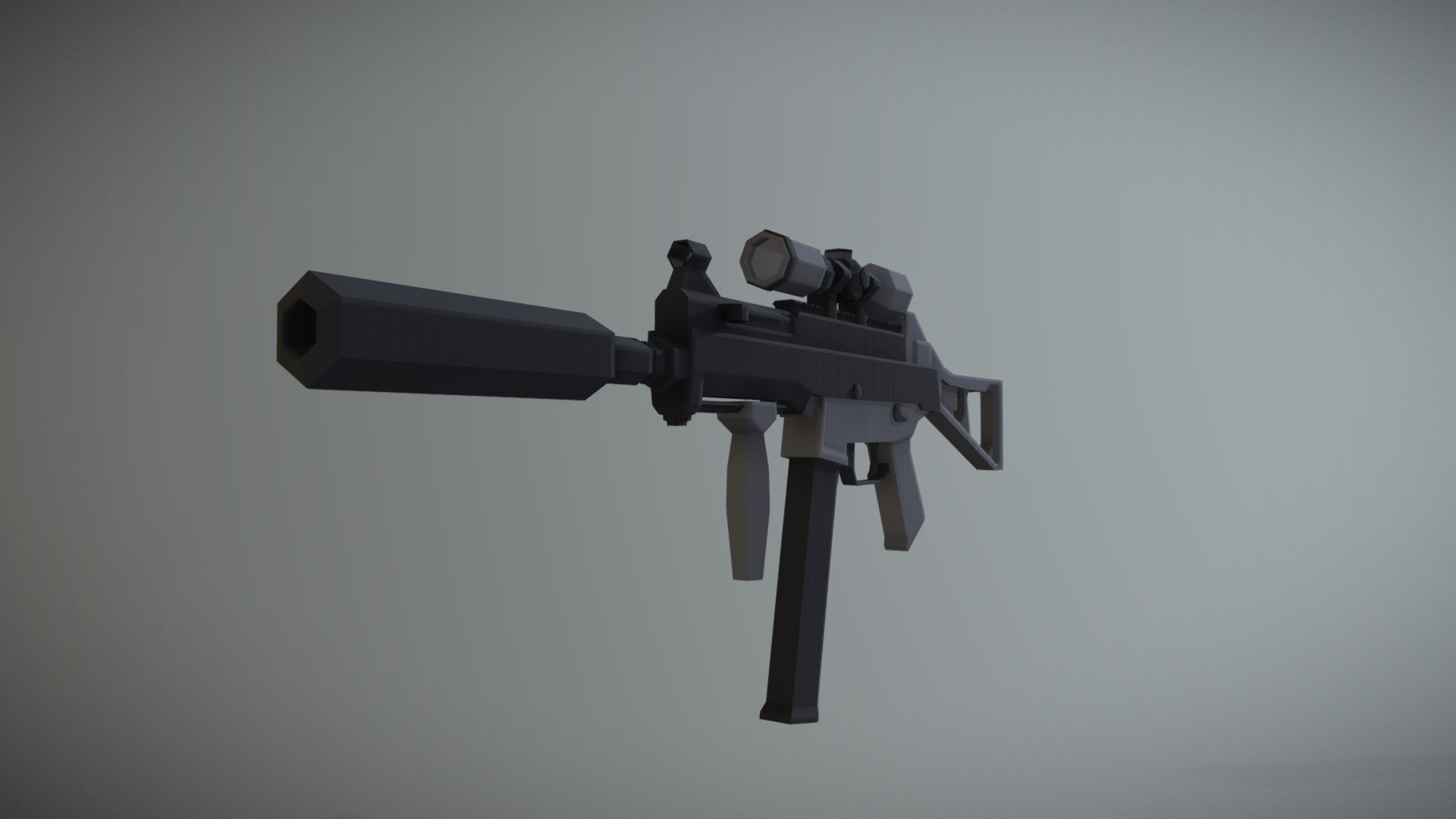 UMP45 Low-Poly - Download Free 3D model by redraptor (@makbuk4 ...