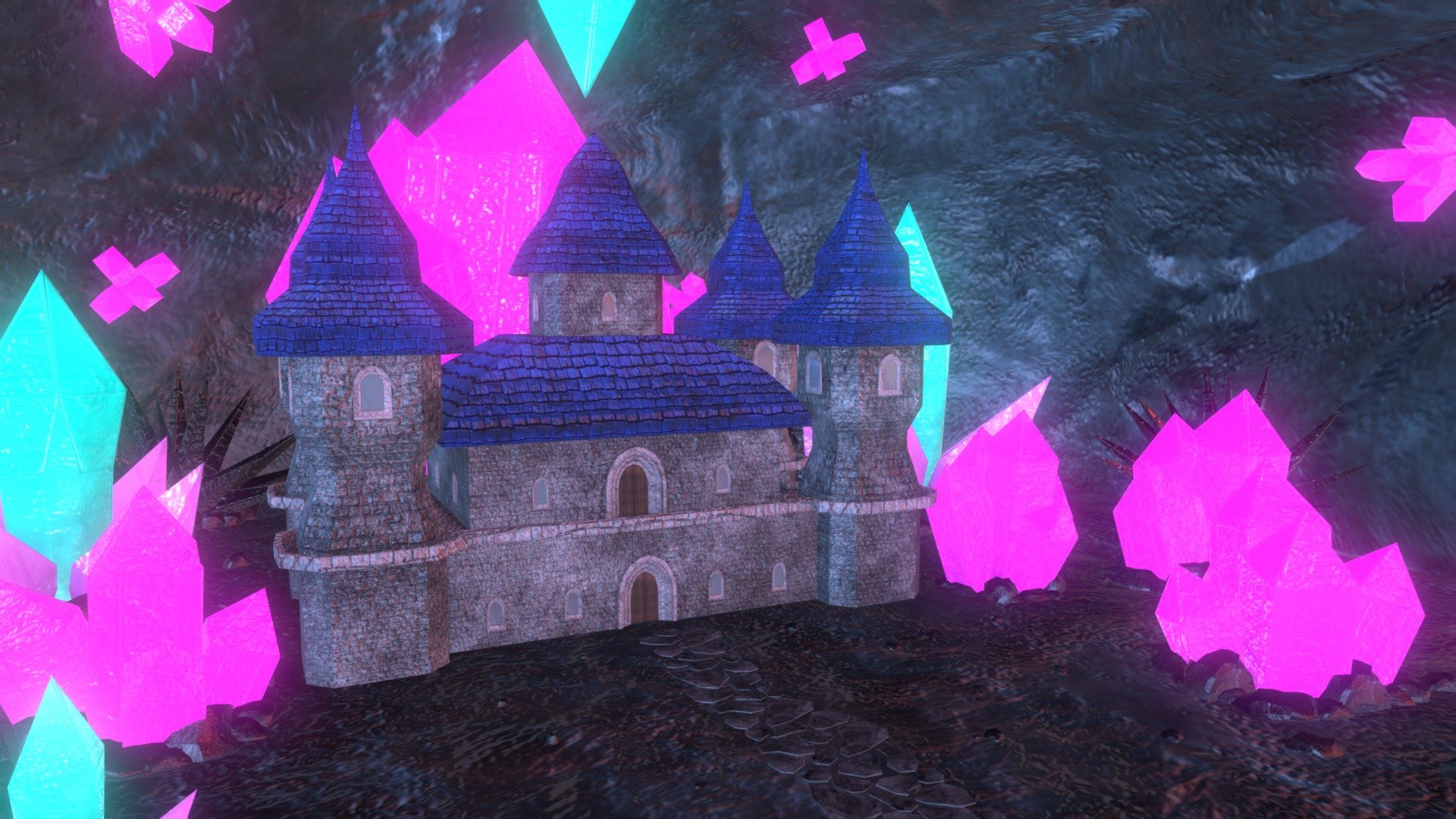 Mythic Underground Castle - 3D model by FariyFlare [10f8d29] - Sketchfab
