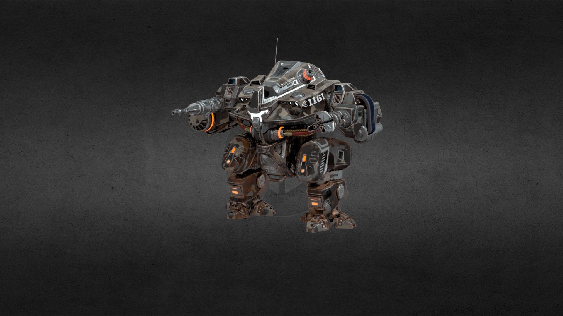 Battle War Sci-Fi Mech - 3D model by farhan_warsi_1999 [10f8efe ...