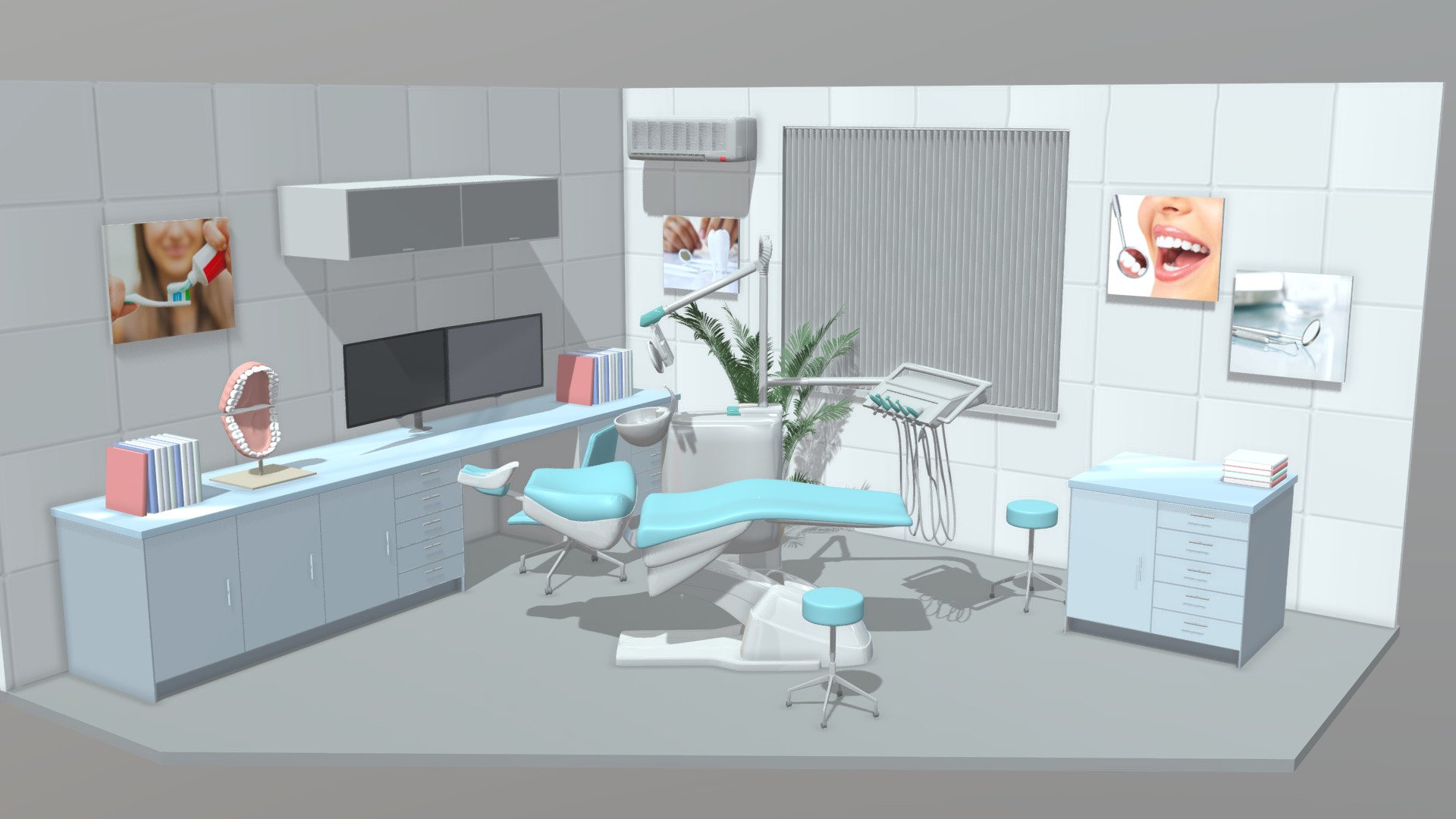 Dentist office - 3D model by luismi93 [10f974d] - Sketchfab